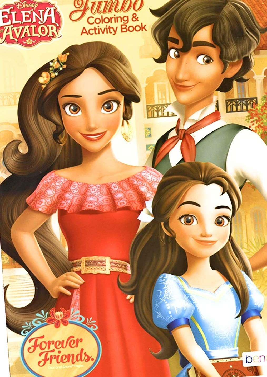 Amazon.com: 4SGM 60498 Elena of Avalor Jumbo Coloring & Activity Book ...