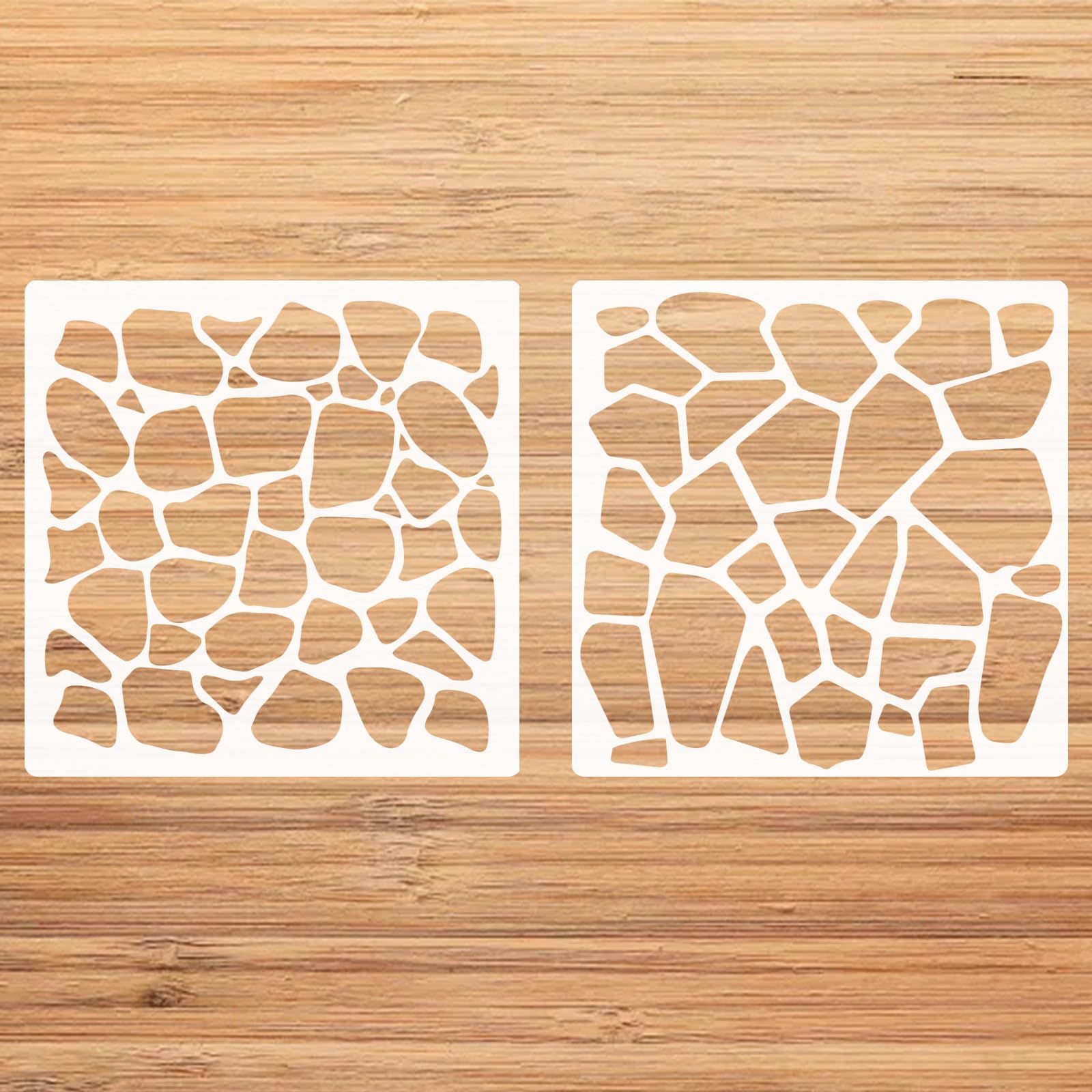 Amazon.com: Stone Stencils for Painting on Wood,Floor Stencils for ...