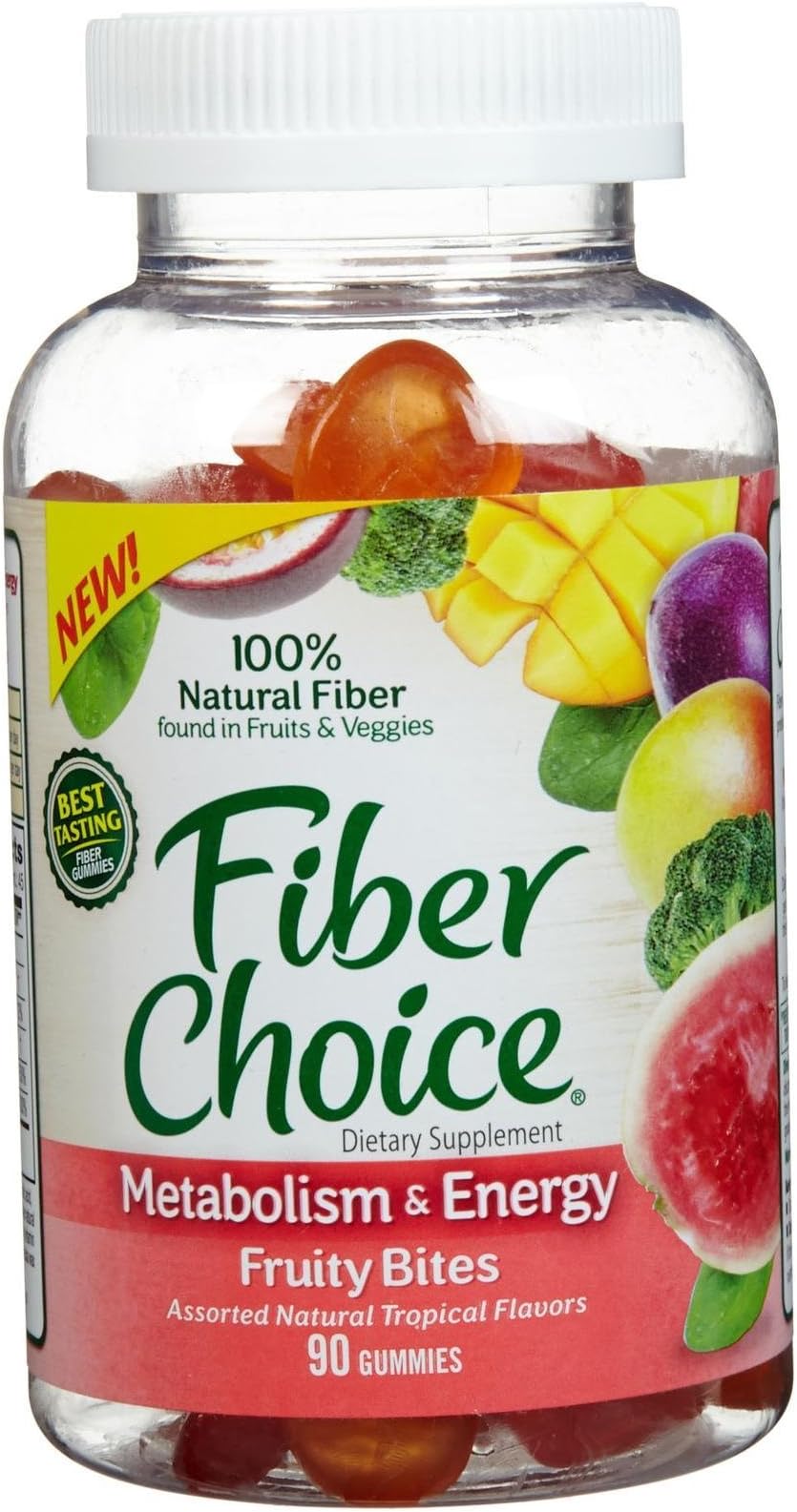 Amazon.com: Fiber Choice Metabolism and Energy Gummy Bites Supplement ...