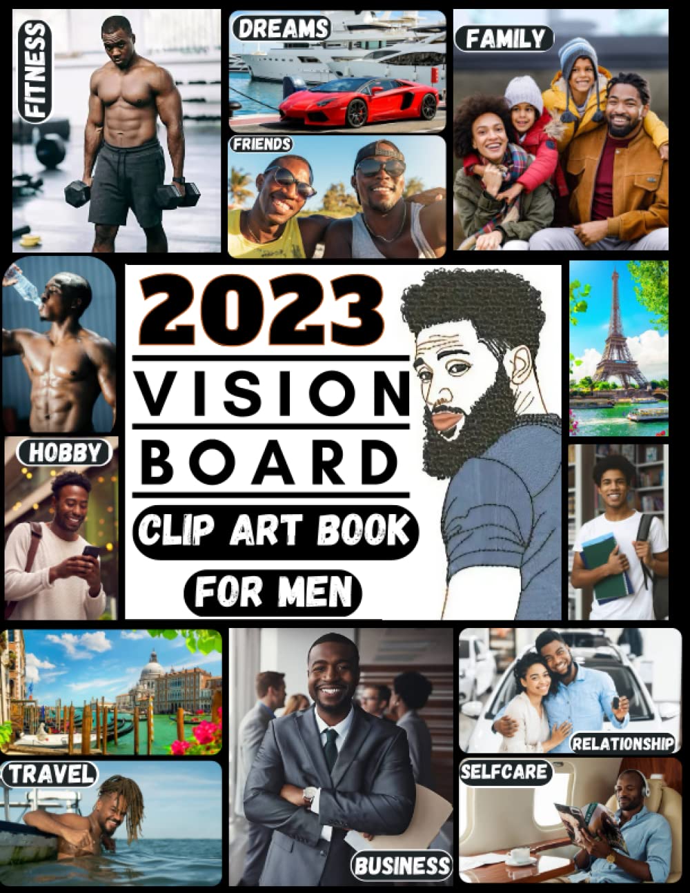 Amazon.com: 2023 Vision Board Clip Art Book For Black Men: 200 ...