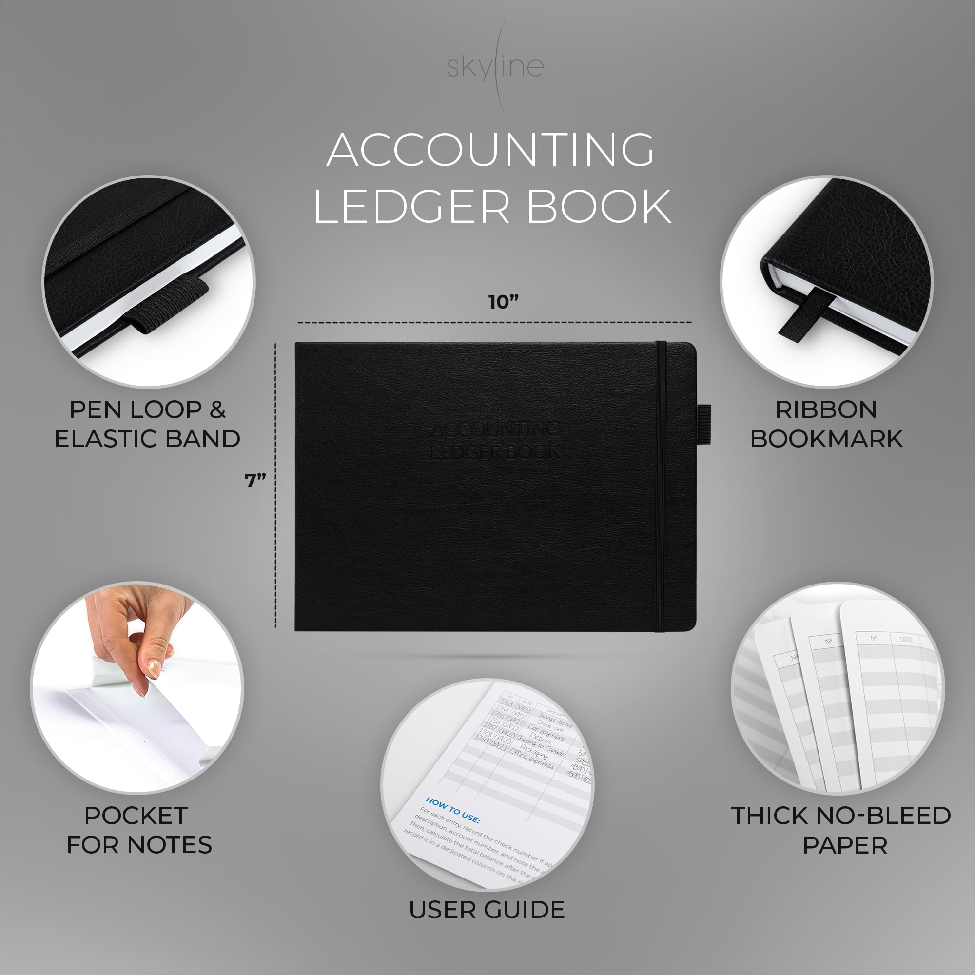 Snapklik.com : Skyline Accounting Ledger Book Columnar Log Journal For ...