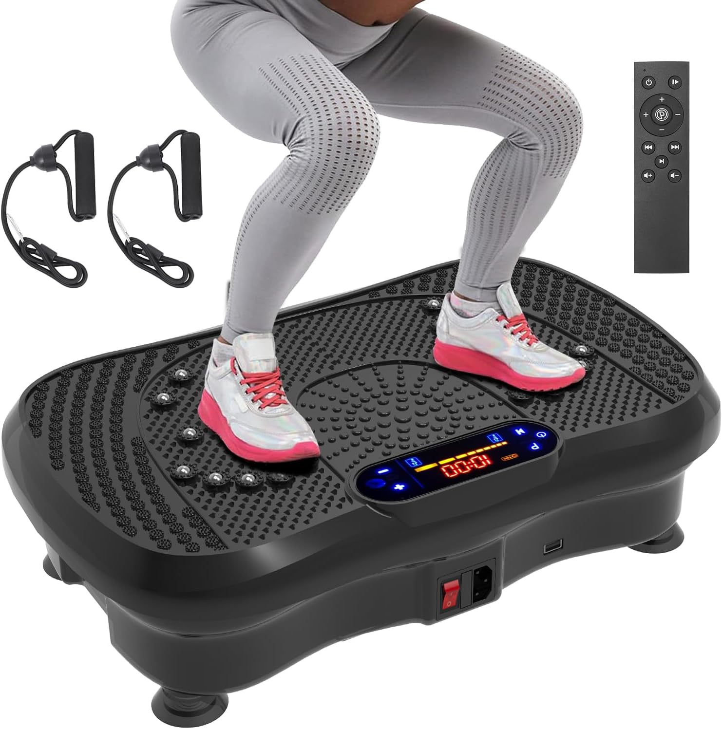 Vibration Plate Exercise Machine, Vibration Plate with Bluetooth and ...