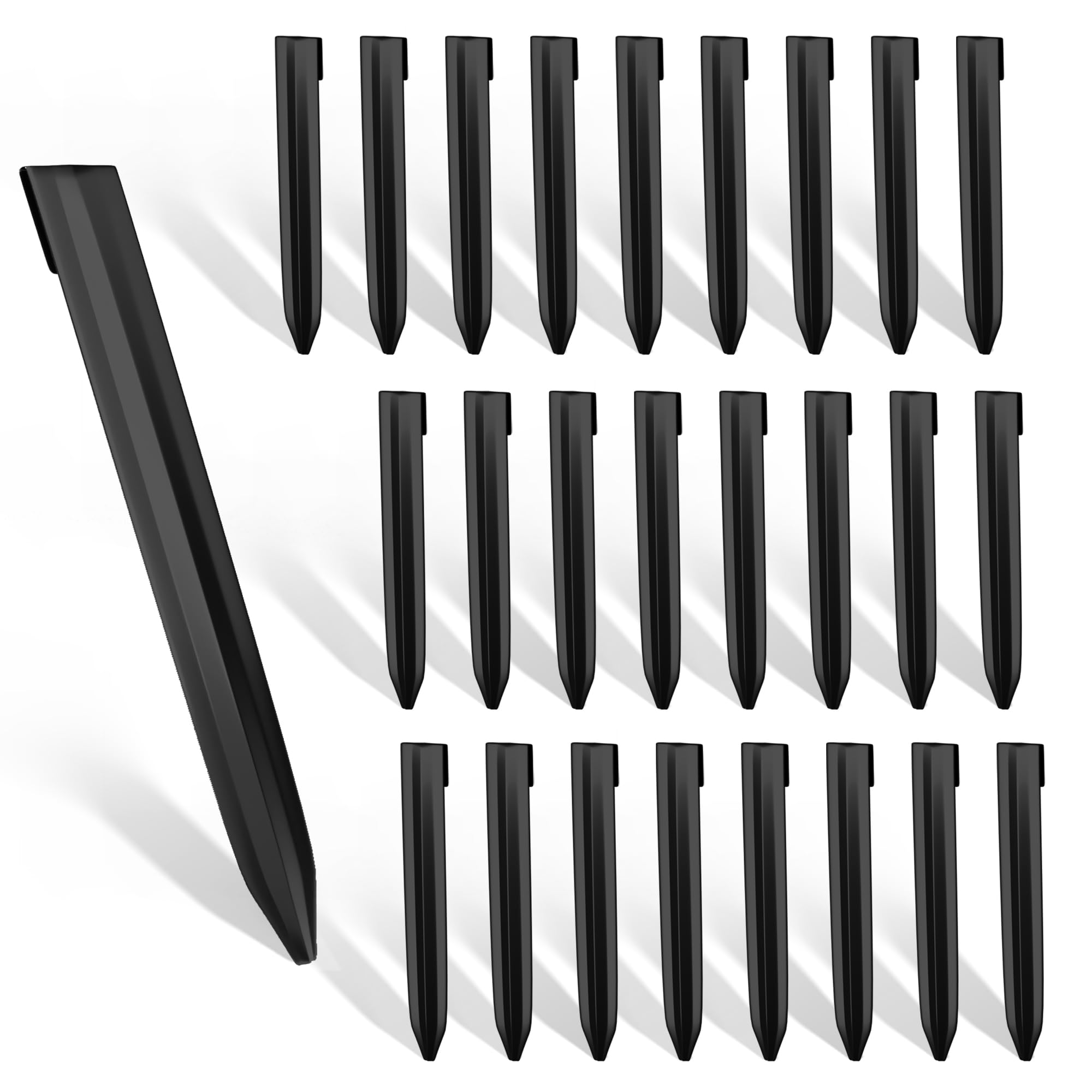 Snapklik.com : Landscape Edging Stakes, 26Pcs 8Inch Corrugated Metal ...