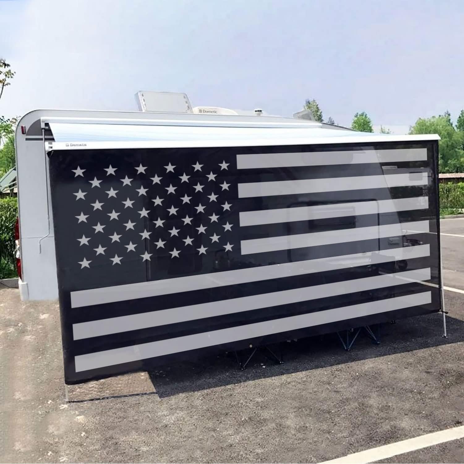 Amazon.com: Tentproinc RV Awning Side Sun Shade Screen 9'X7' - Black ...