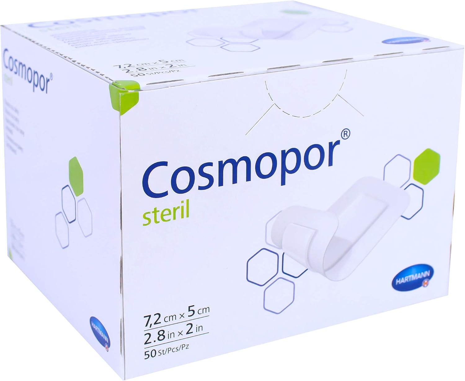 COSMOPOR sterile 7,2x5cm from PAUL HARTMANN AG - 50 St : Amazon.co.uk ...