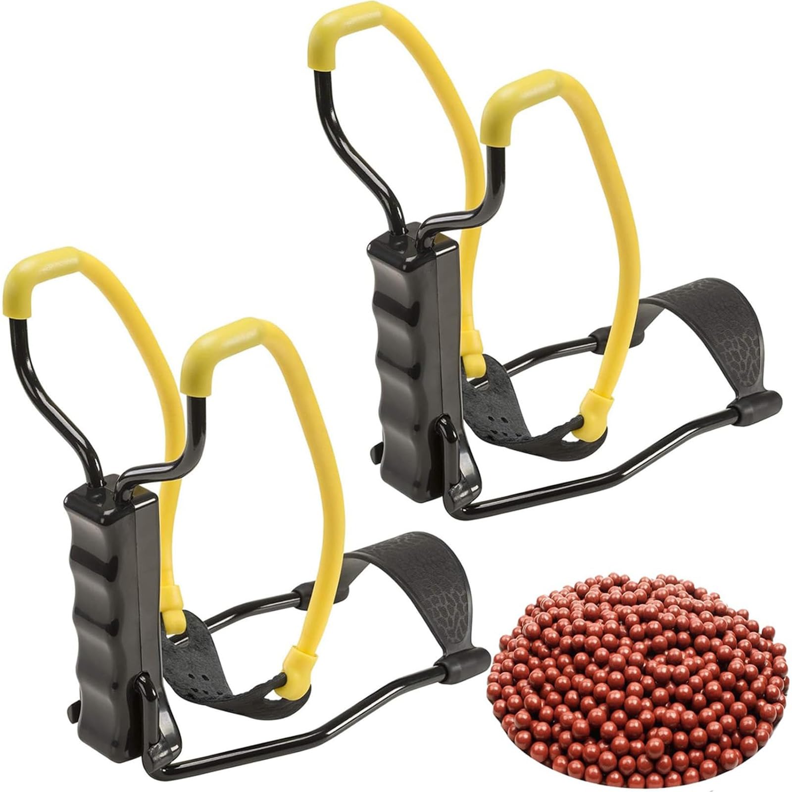 2PCS Slingshotand 200pcs Slingshot Ammo Set, Hunting Slingshot, Outdoor ...