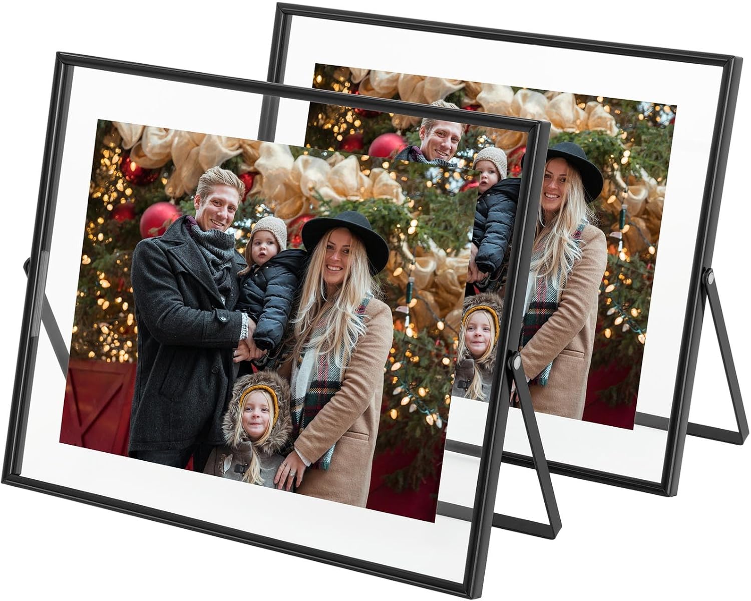 Amazon.com - Qiannhee 8x10 Floating Frame (Horizontal), Black Picture ...