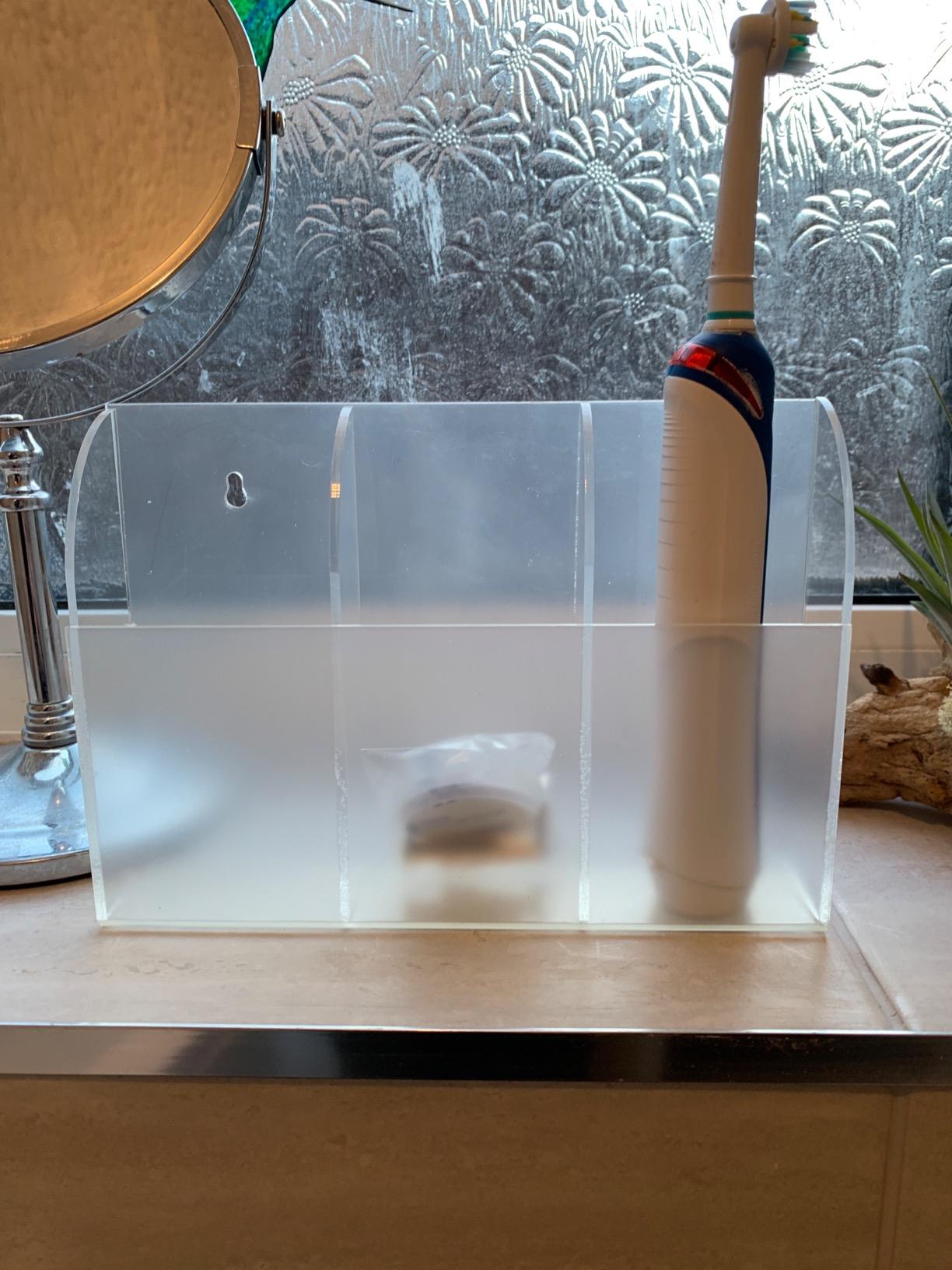 Zice Remote Control Holder Rack Acrylic Wall Mount Storage Organizer ...