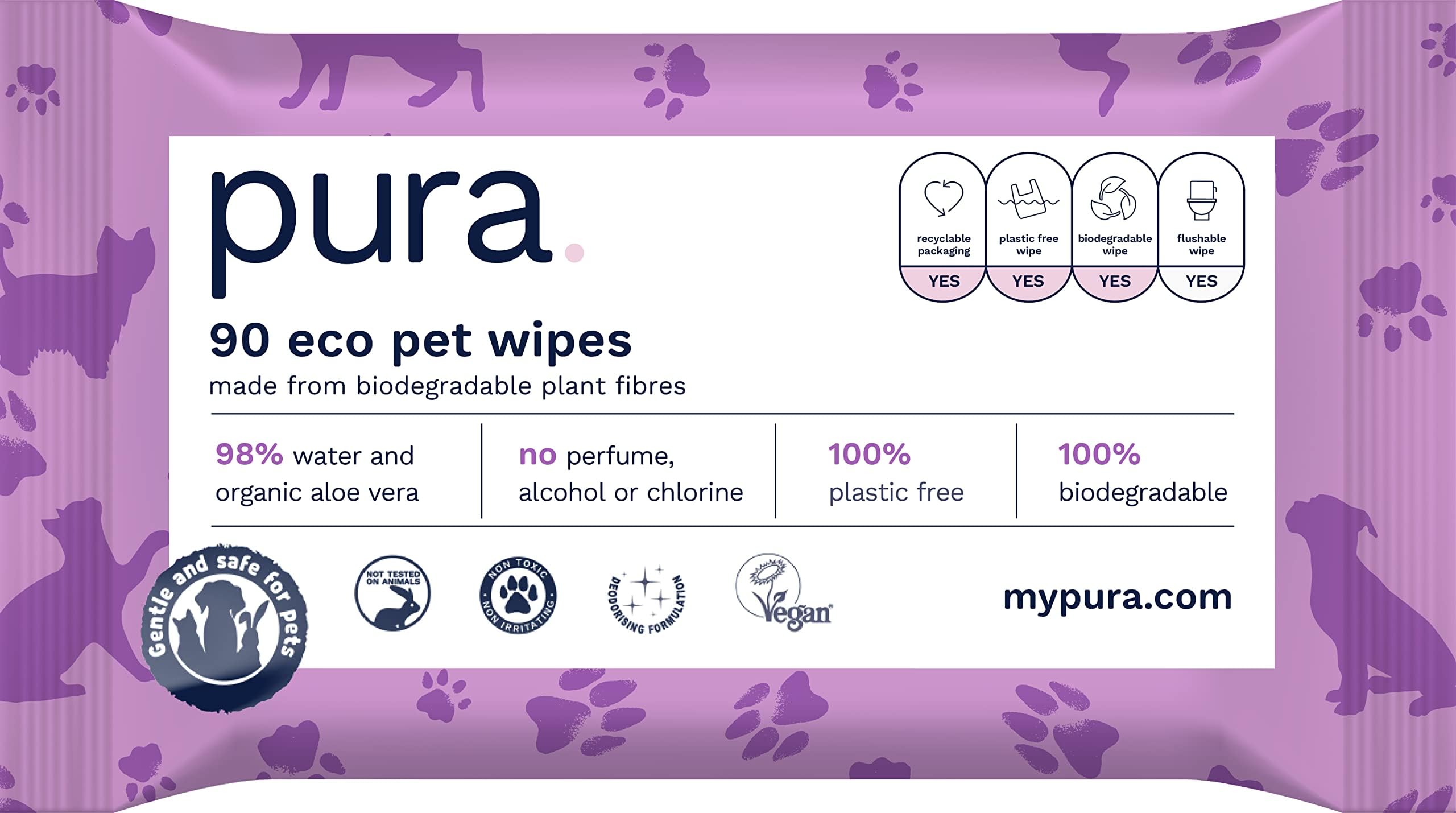 Petkin Eco pet Wipes : Amazon.co.uk: Pet Supplies