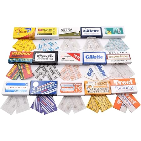 Amazon.com: Double Edge Razor Blade Sample Pack (2x each) : Beauty ...