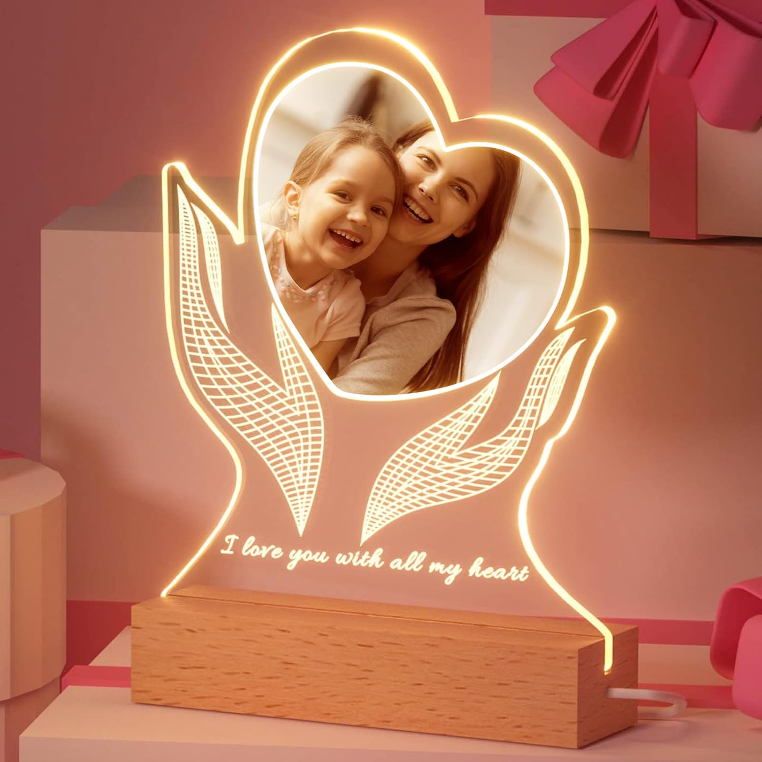 iDIY Personalised Gifts for Women-Gifts for Mum, Personalised Heart ...