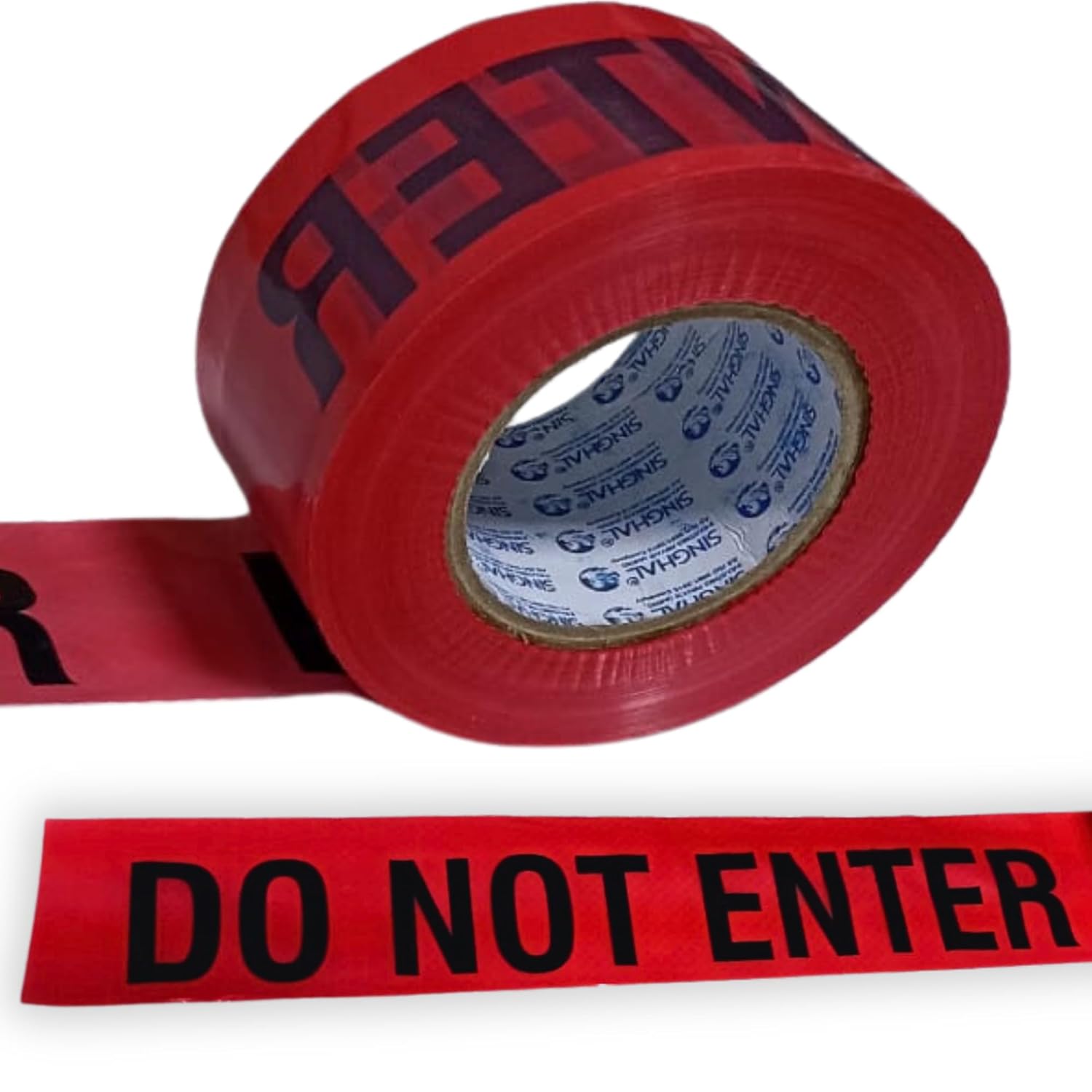 SINGHAL Do Not Enter Barricade Tape 3 Inch X 300 Meter, Red with Bold ...