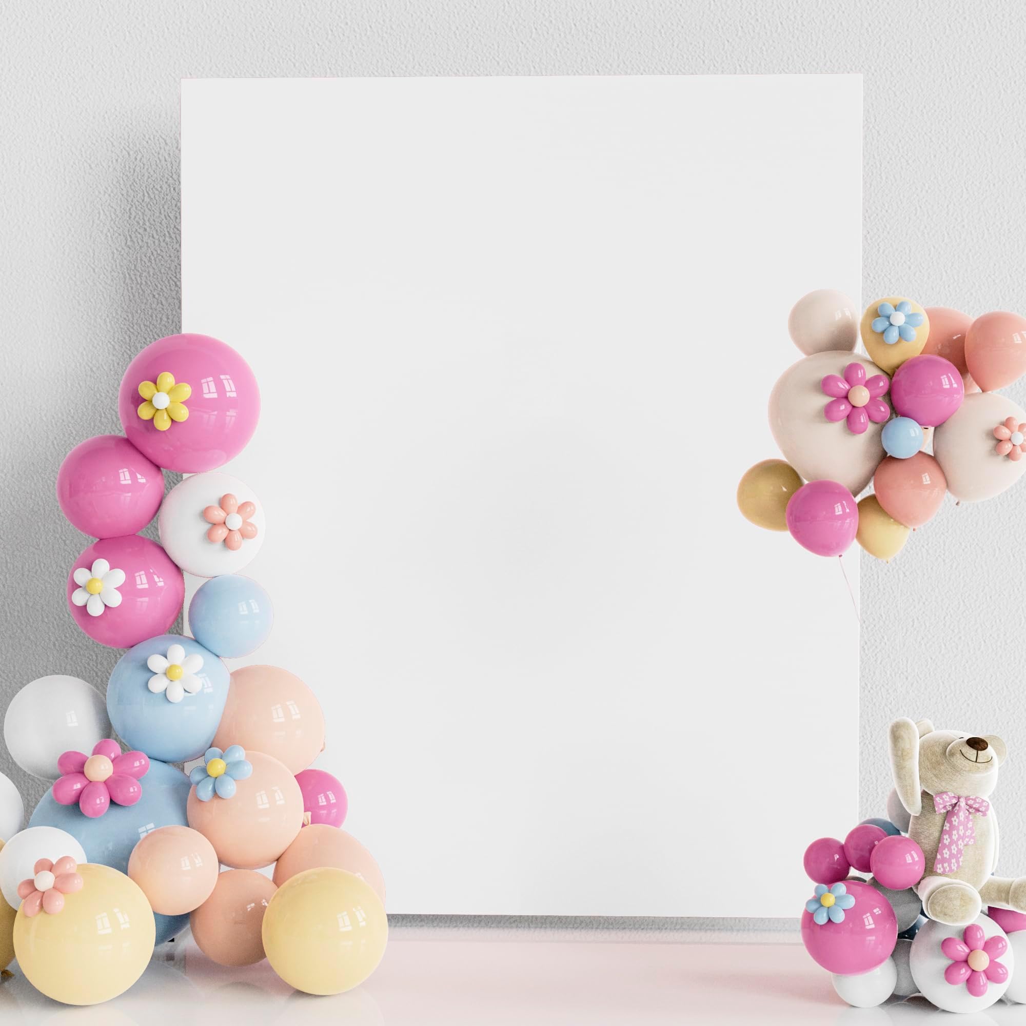 Amazon.com : Fomcet Wedding Arch Cover White 6.6FT x 5.2FT Square ...