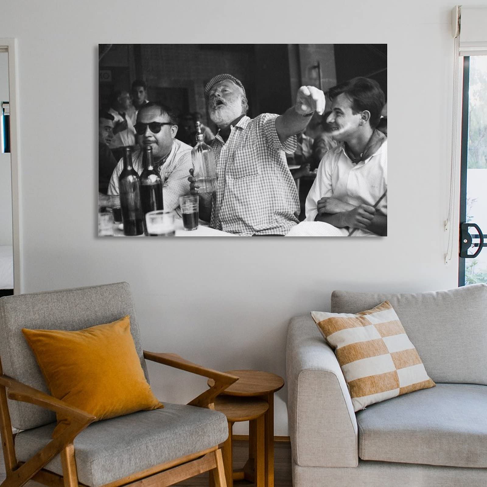 Papel De Parede De Ernest Hemingway Ernest Hemingway Com Seus Máquina