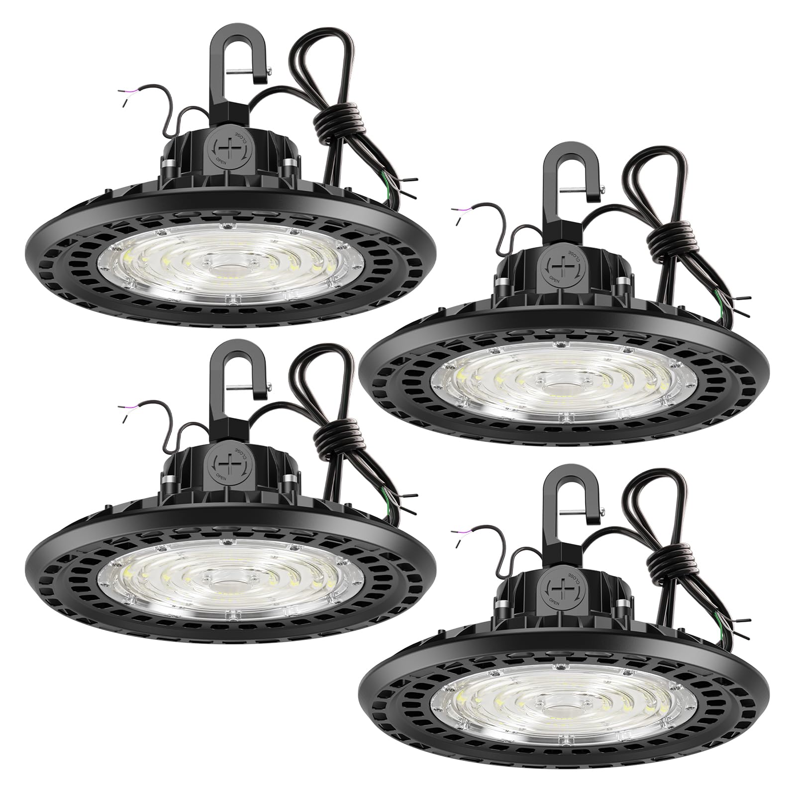 G GJIA High Bay Led Shop Lights for Warehouse Barn Factory, 5000K ...