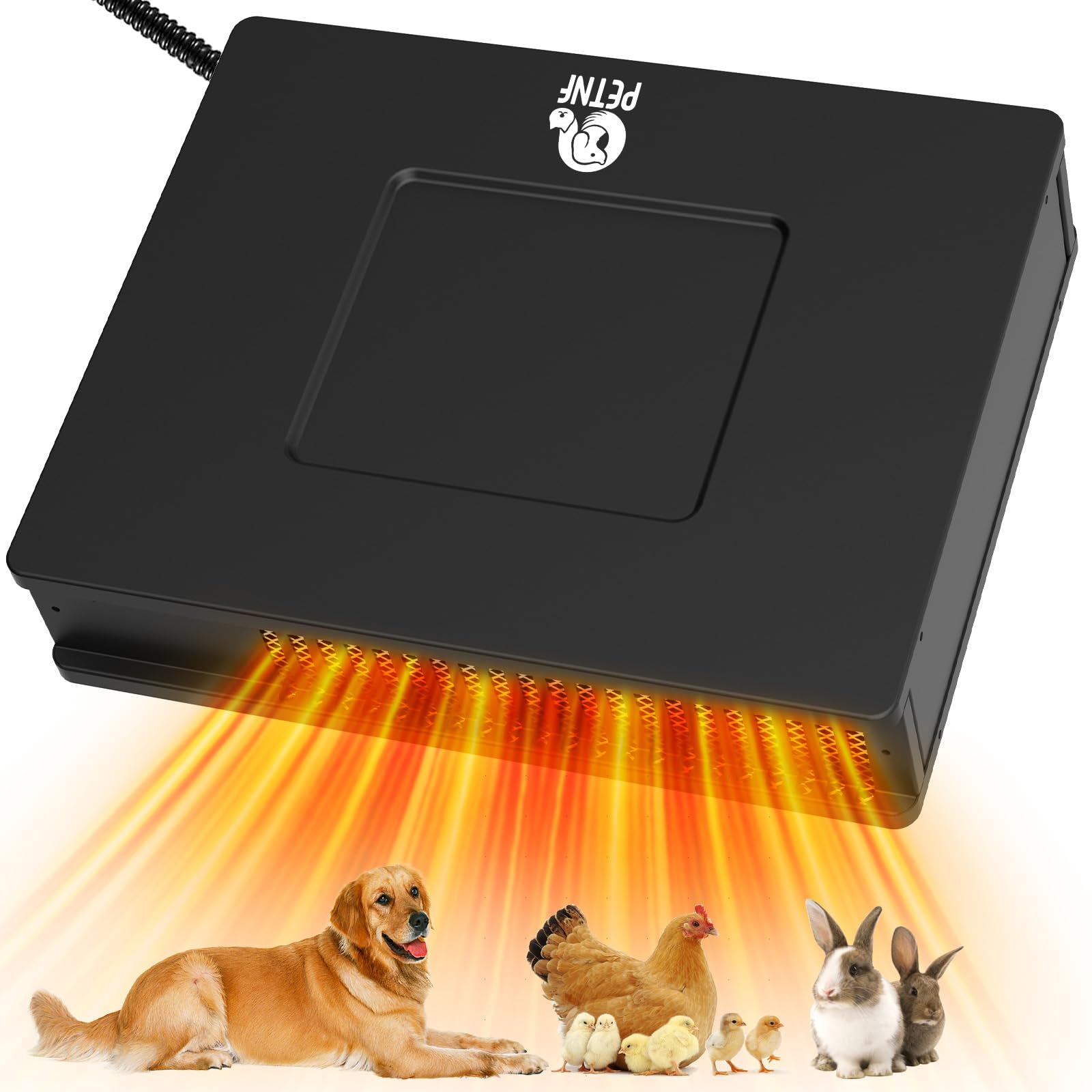 Dog House Heater, 400W Dog Heaters for Outside Dog House, Safe ...