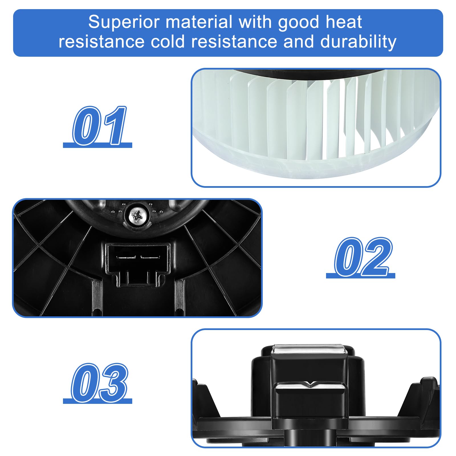 BDFHYK 700203 AC Heater Blower Motor Compatible with Acura MDX 2007 ...