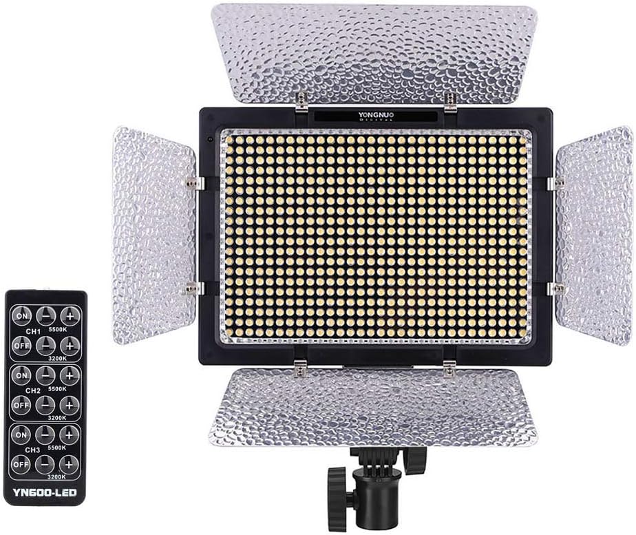 Amazon | Yongnuo YN-600 LEDビデオライト 600球のLEDを搭載 カメラ&ビデオカメラ用 (AC電源アダプター付き ...