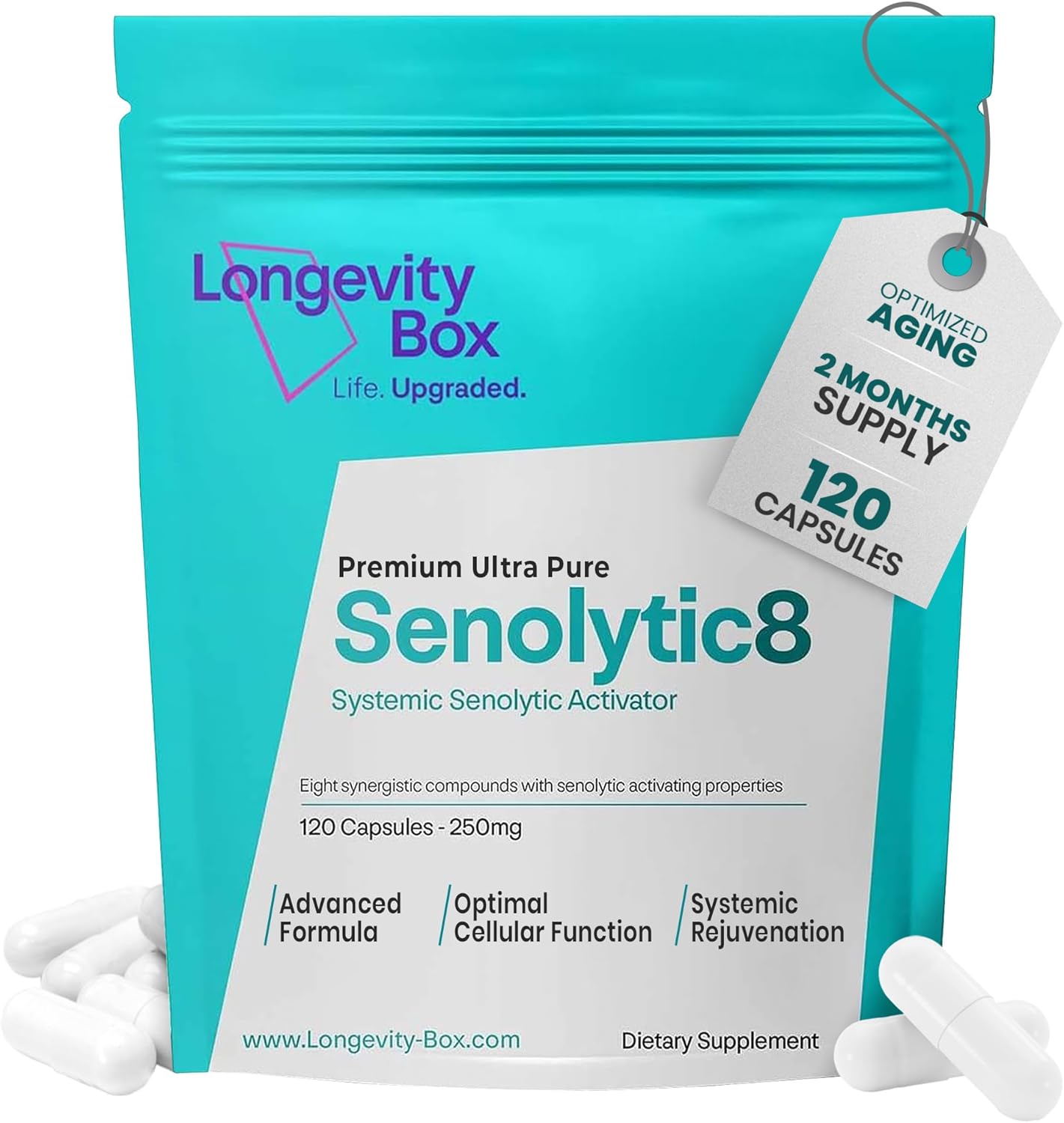 Longevity Box Senolytic 8 – Advanced Senolytics Supplement with Fisetin ...
