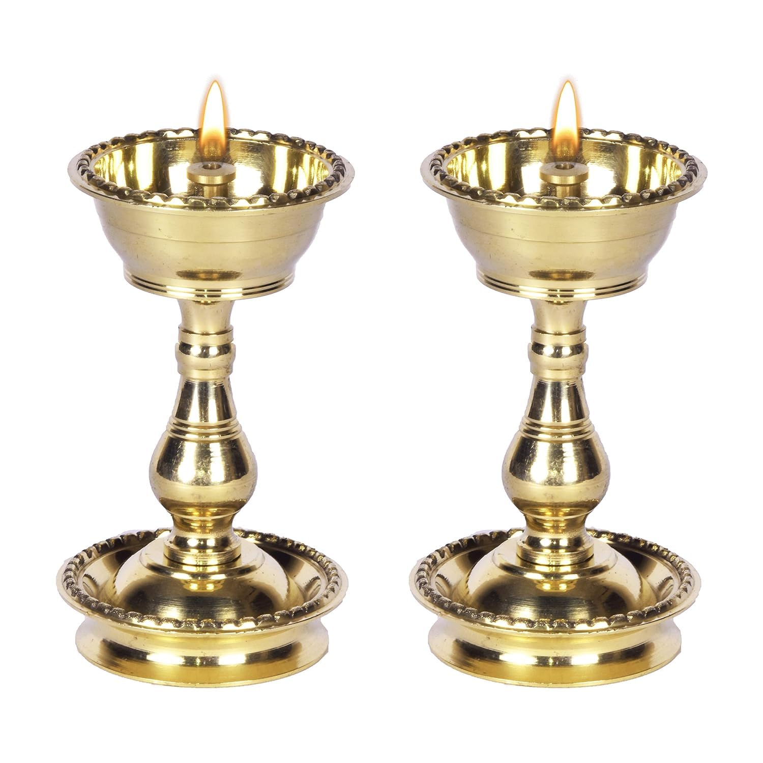 Buy Giftonia Pure Brass Udupi Nanda Diya / Pyali Diya - Deepam - 5 Inch ...