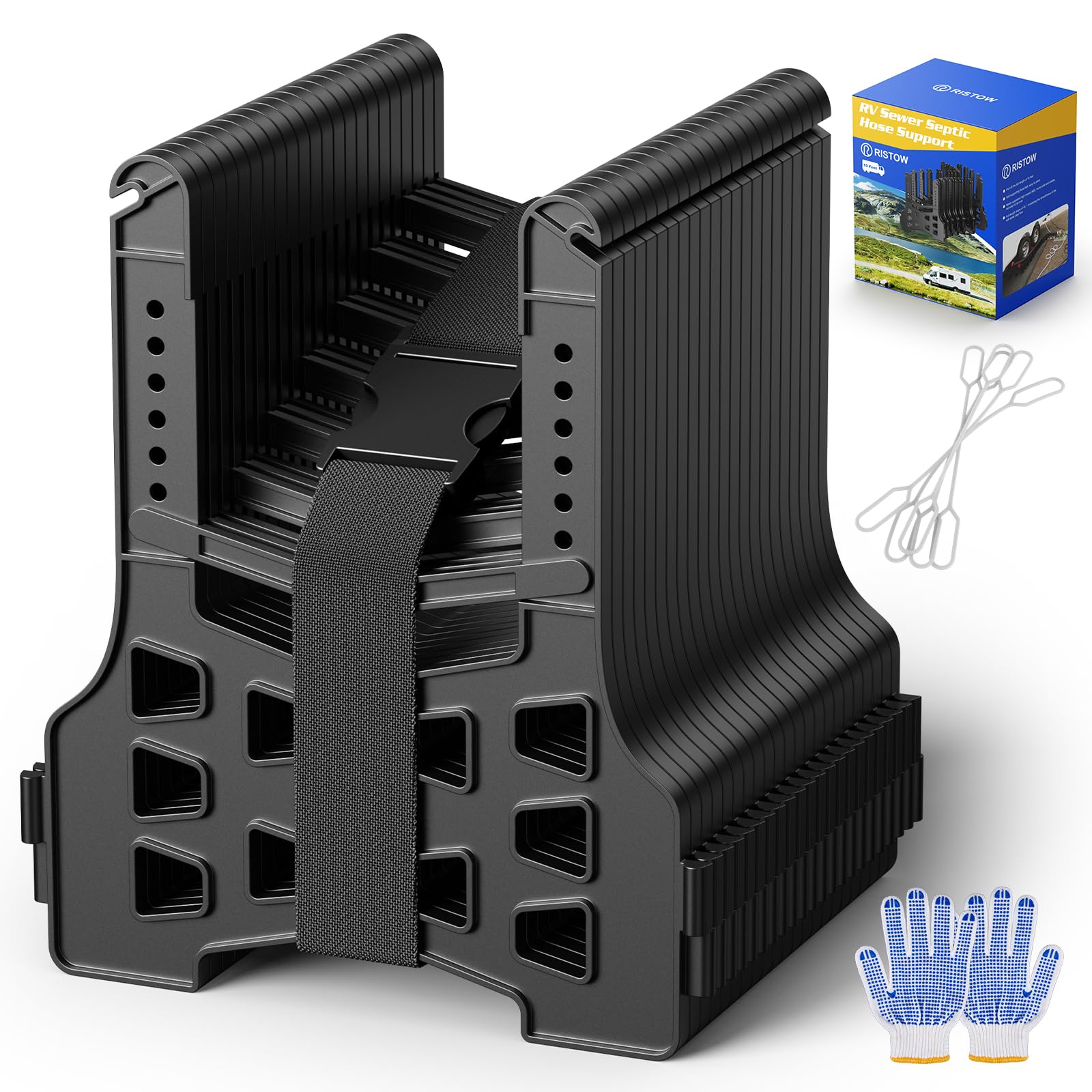 Snapklik.com : RISTOW RV Sewer Hose Support 10 Feet, Height-Adjustable ...