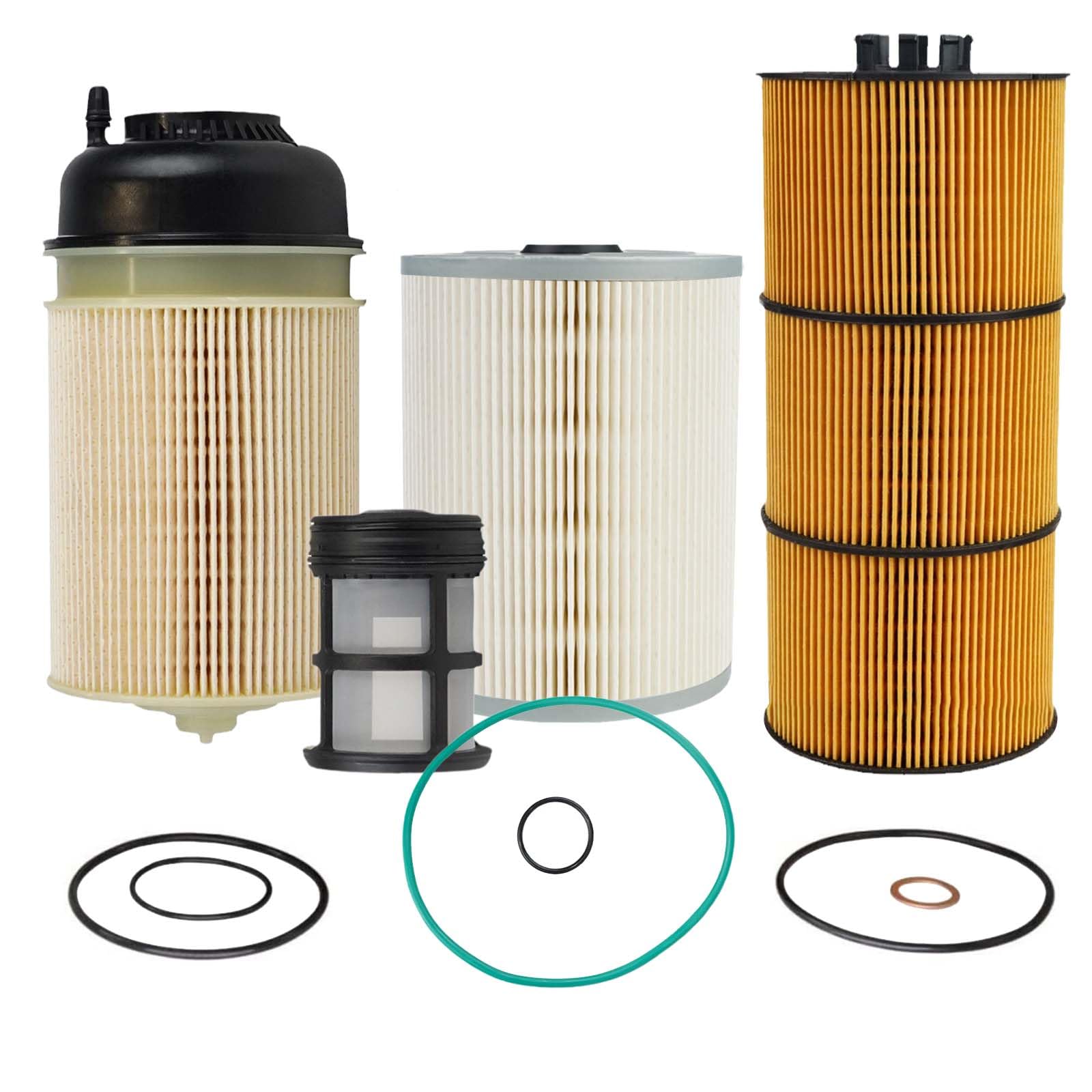 Amazon.com: Filter Service Kit Compatible With Detroit DD13 DD15 DD16 ...