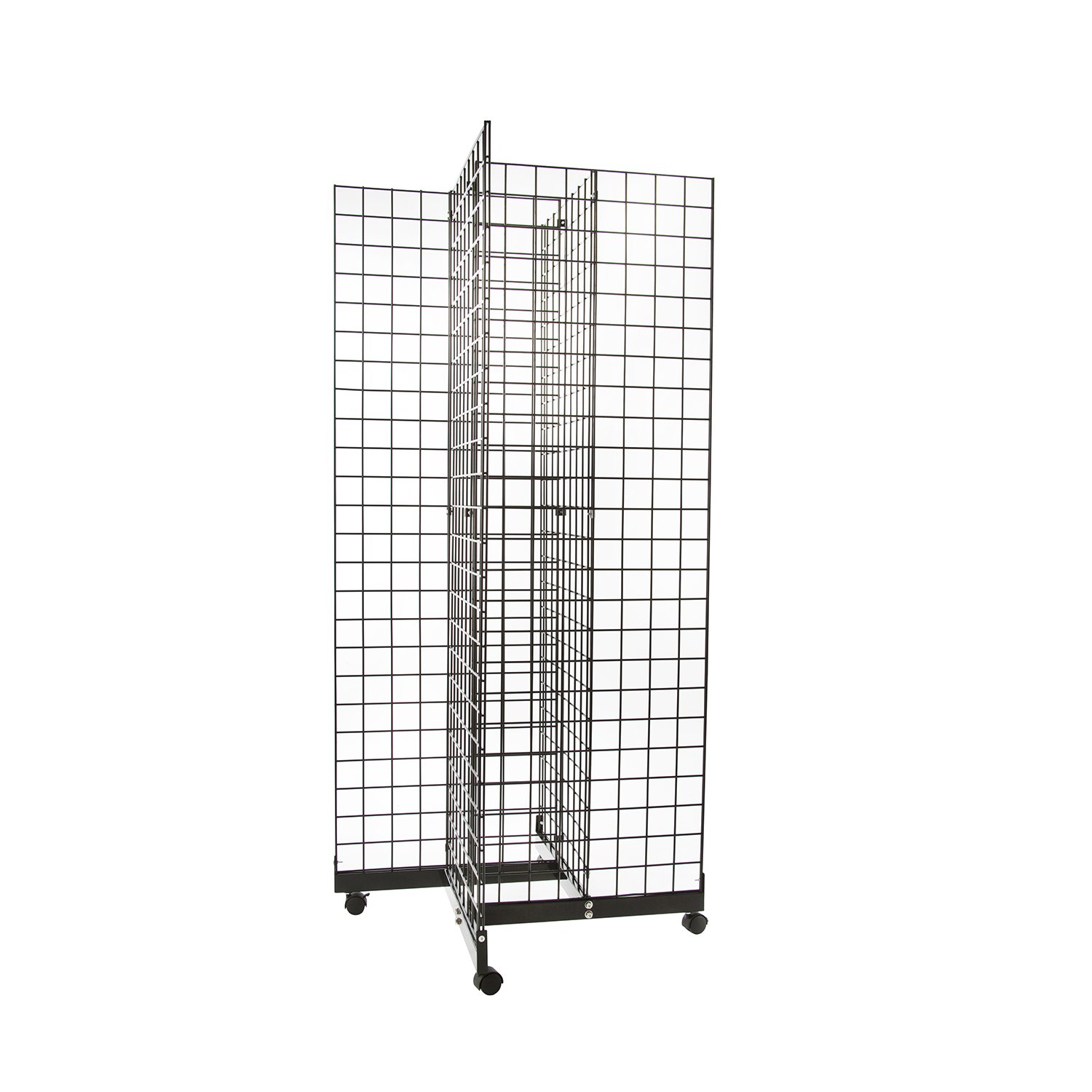 Amazon.com: Only Hangers Black 4-Way Wire Grid Tower with Base and ...