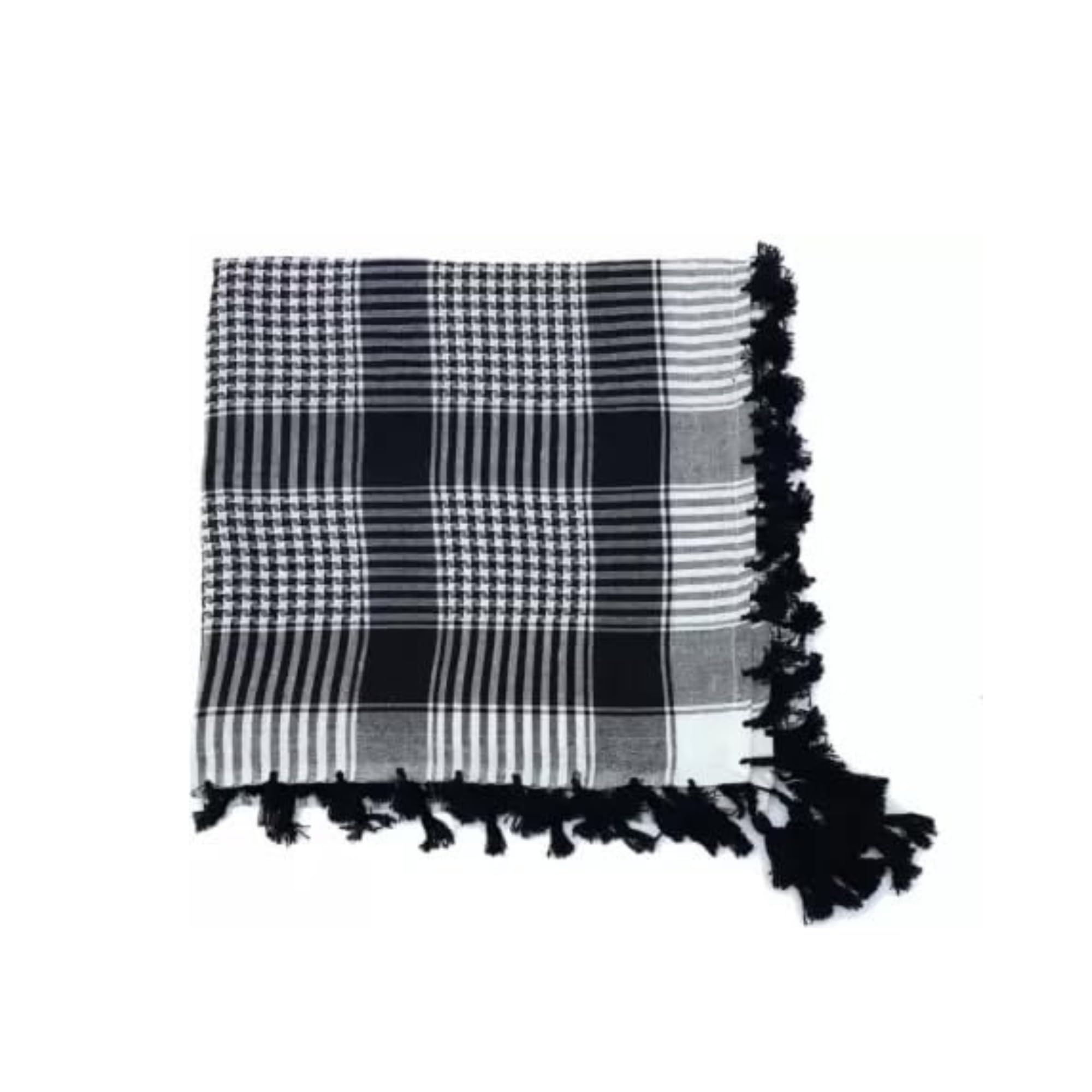 Genericblack White Checkered Kufiya Scarf For Men Shemagh Keffiyeh ...