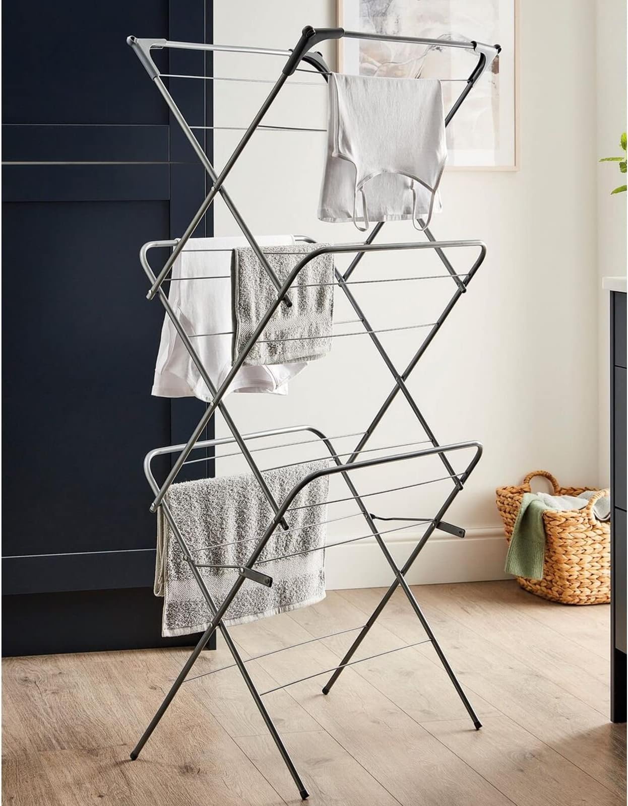 Vivo Technologies 3 Tier Deluxe 14m Foldable Clothes Airer, Washing ...