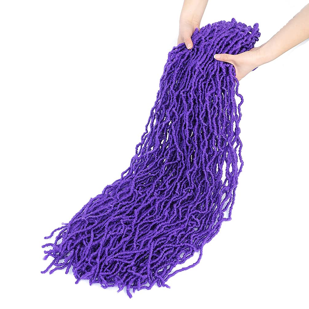Buy Soft Locs 24Inch Crochet Hair 6Packs Faux Locs Crochet Hair Purple ...