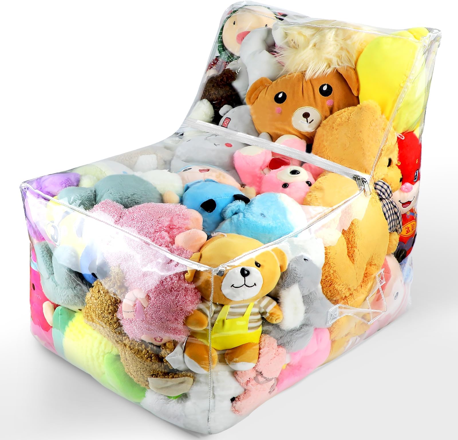 Amazon.com: Doblopup Clear Stuffed Animal Storage Chair, Waterproof PVC ...