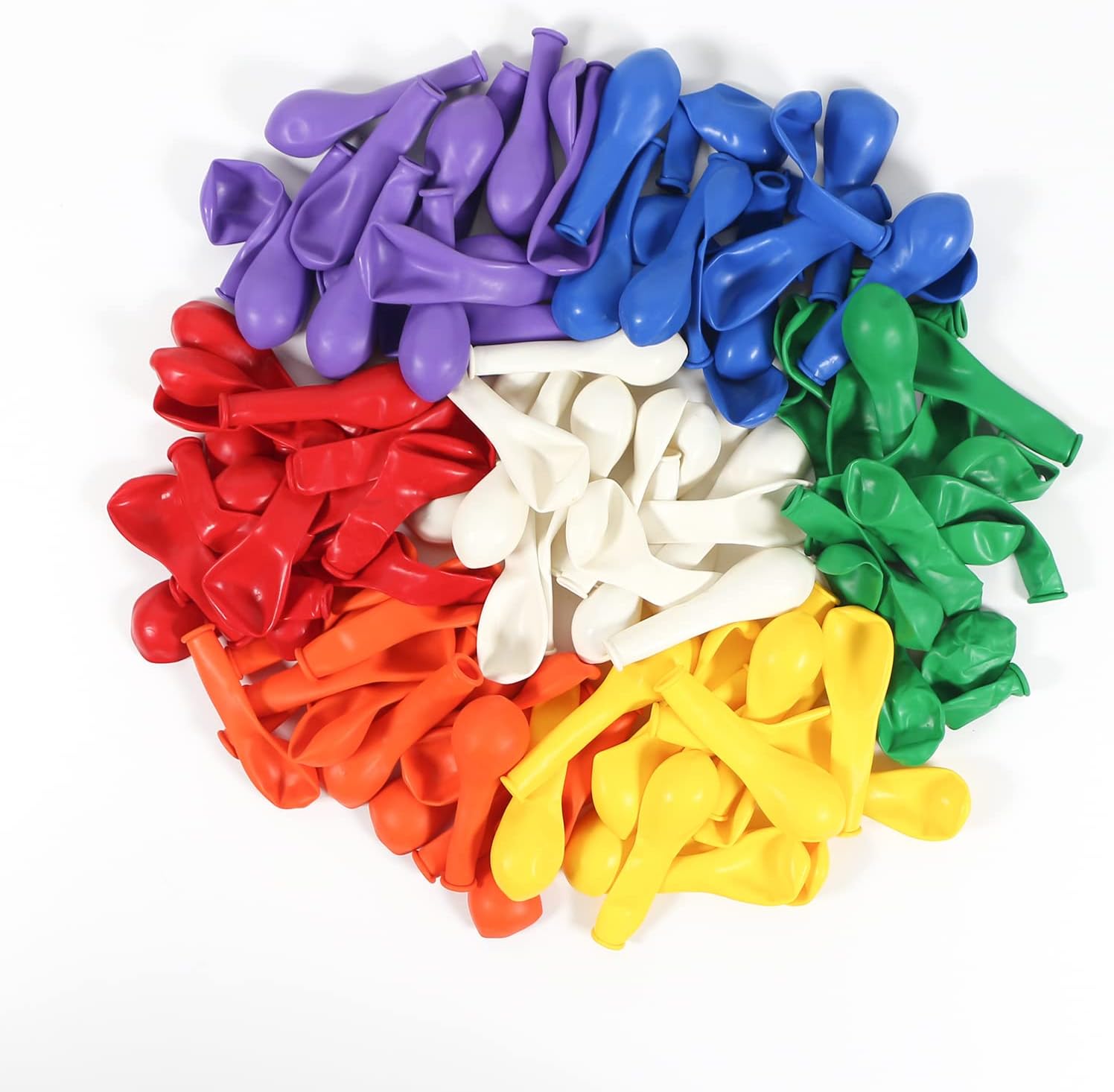 Amazon.com: JOGAMS 5 Inch Balloons Assorted Colors 105 Pieces, Rainbow ...