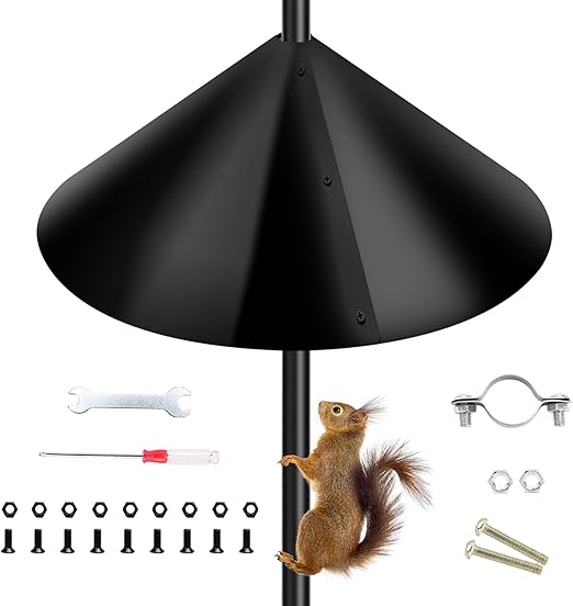 Amazon.com : PP Squirrel Proof Baffle, Pole Mount Squirrel Guard ...