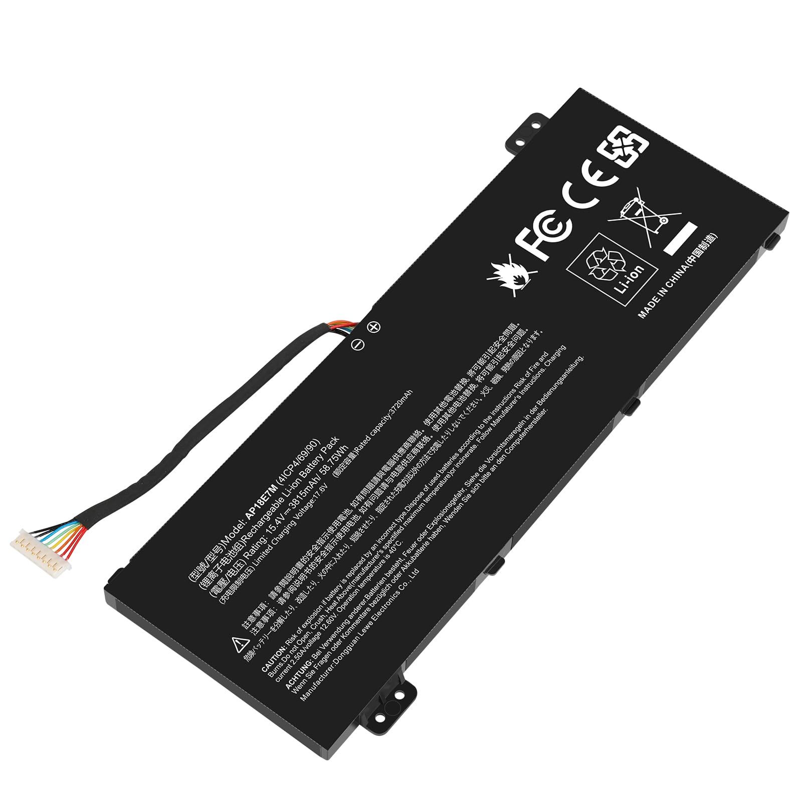 Amazon.com: AP18E7M AP18E8M Battery for Acer Nitro 5 AN515-54 AN517-51 ...