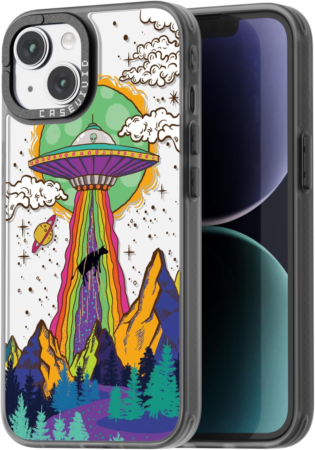 Amazon.com: Toycamp for iPhone 14 Case with Ring Holder, Funny Lying ...