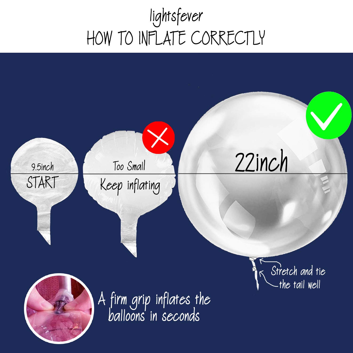 Clear balloons 22 inch - 20pc Pool party balloons bobo balloons round ...