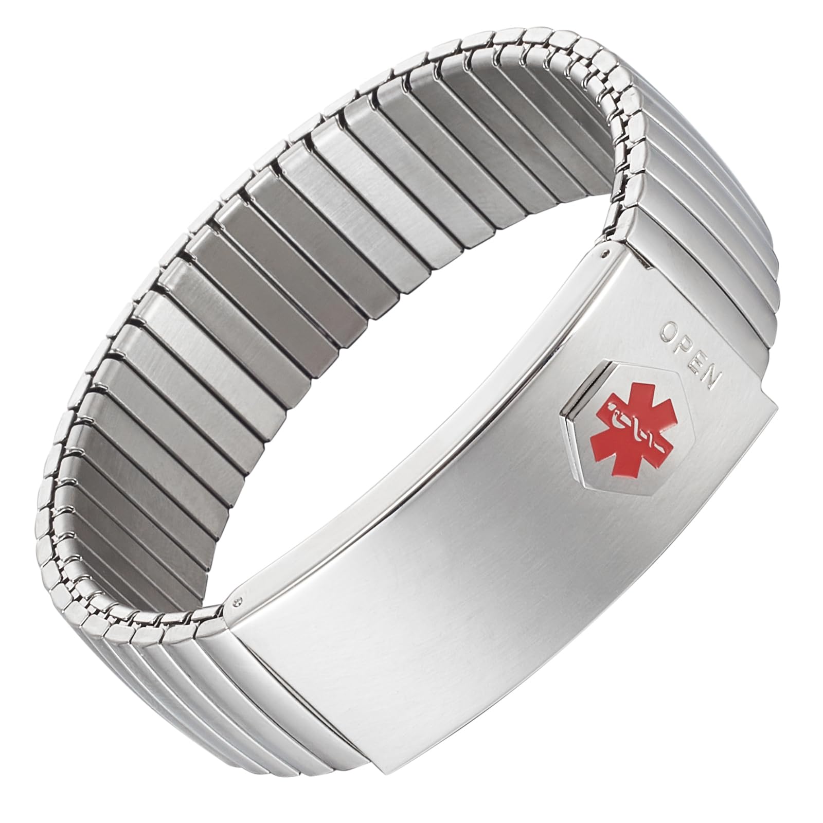 Amazon.com: EnerMagiX Medical Alert Bracelet for Men Women, Silver ...