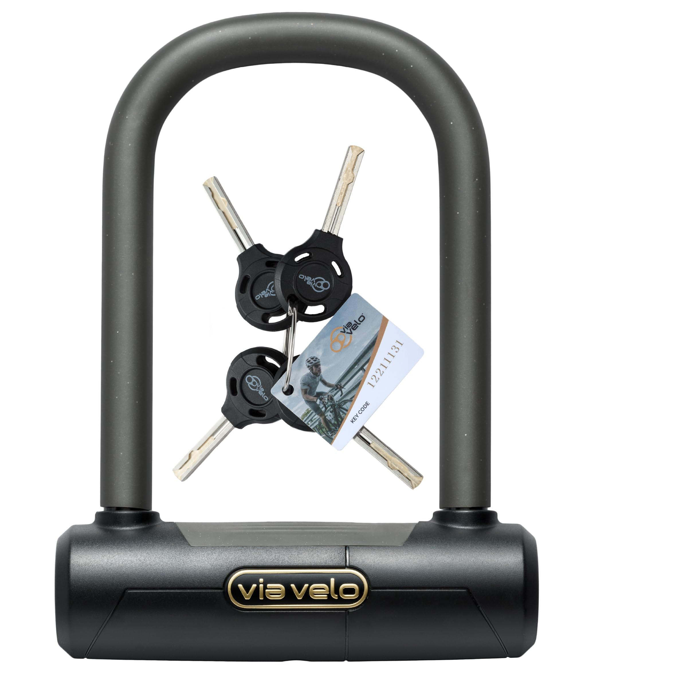 Amazon.com: Via Velo Mini Bike U Lock| Pro Mini U Lock 20CrMnTi Steel ...