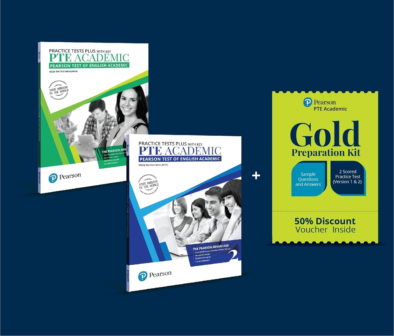 Buy PTE Academic Practice Test Vol 1 & 2 combo with 50% discount ...