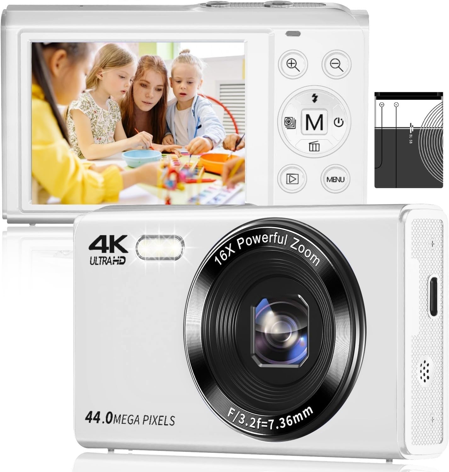 Amazon Canada: Digital Camera, FHD 4K Vlogging Camera Autofocus 44MP ...