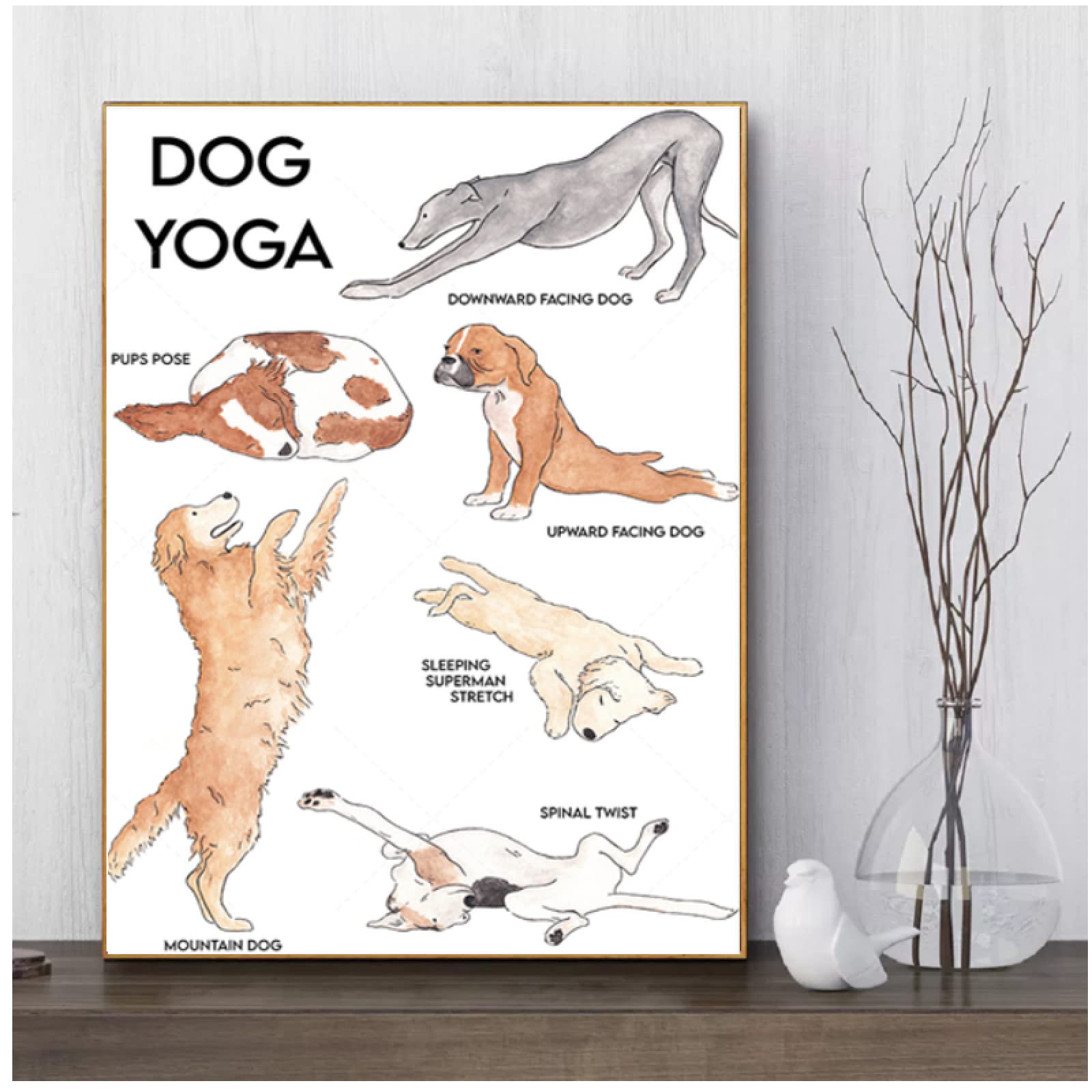 Dog Yoga Poster