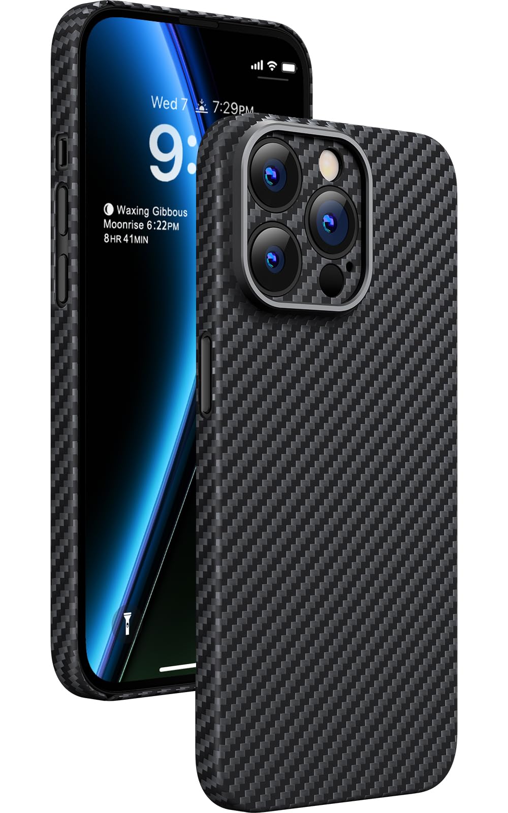 Amazon.com: memumi Real Aramid Fiber for iPhone 15 Pro Thin Case ...