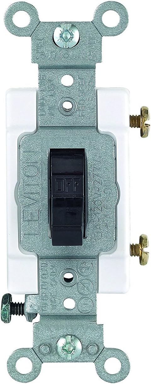 COOPER WIRING Devices CS115BK 15 amp Common SP Black Electrical Switch ...