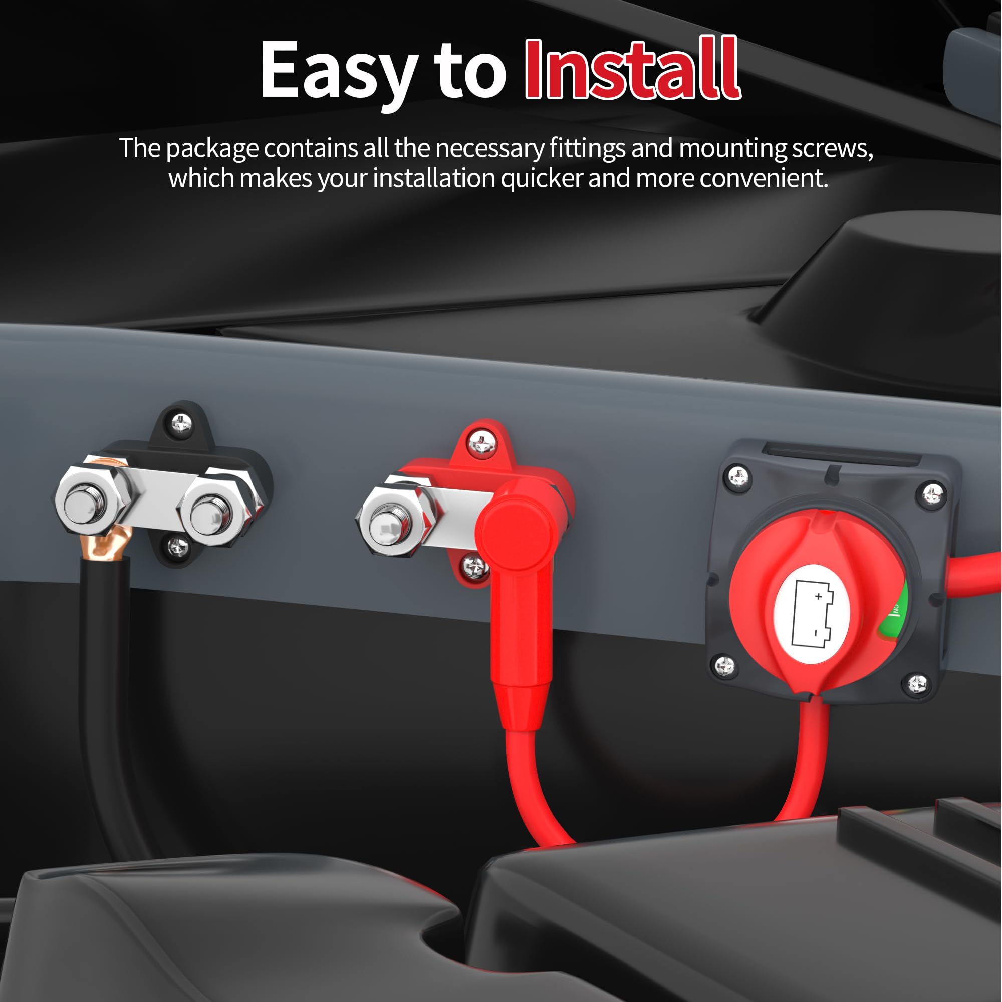 Snapklik.com : Joinfworld Bus Bar 12V 250A Power Distribution Block ...