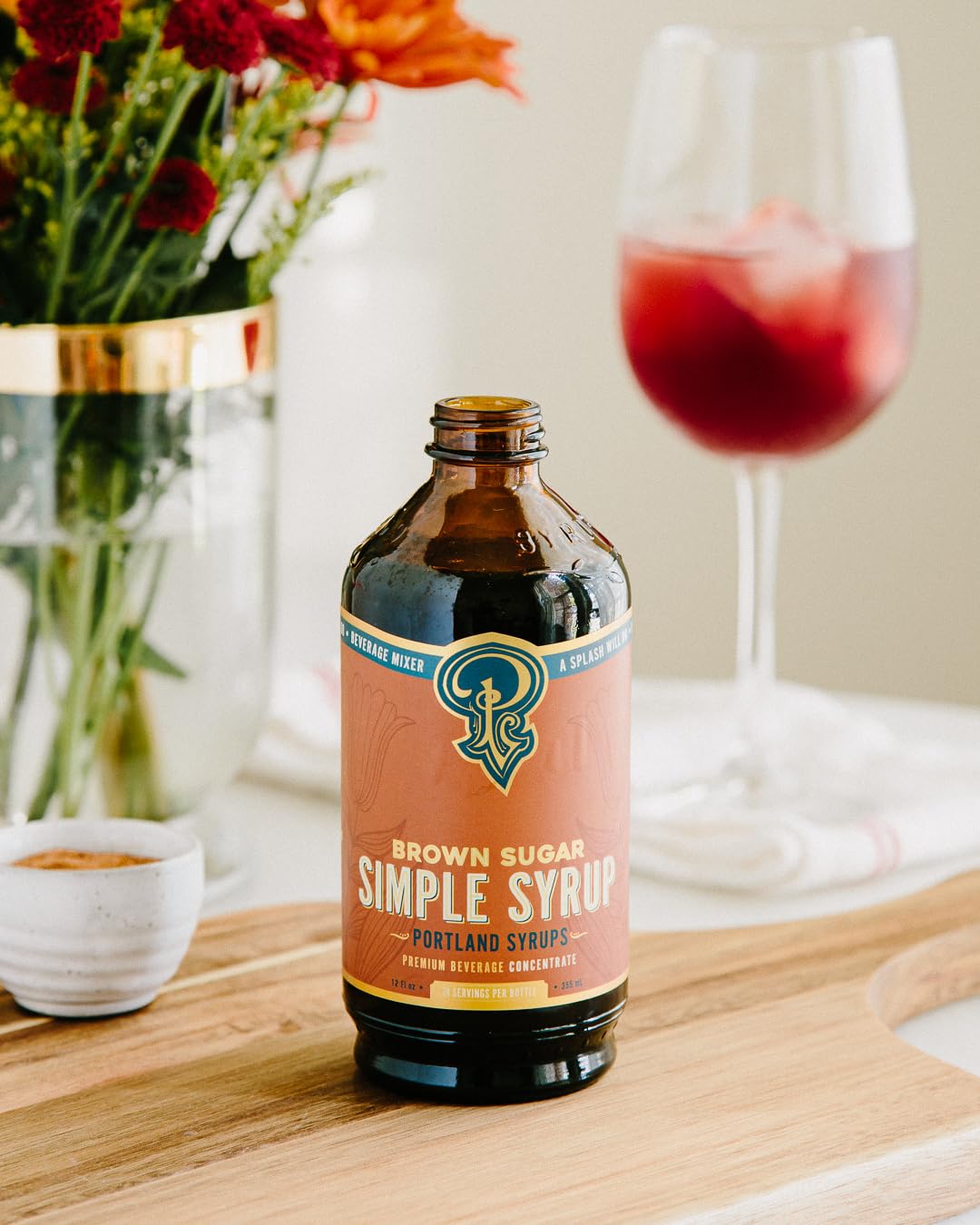 Portland Syrups – Jarabe simple de azúcar morena, mezcla de bebida para ...