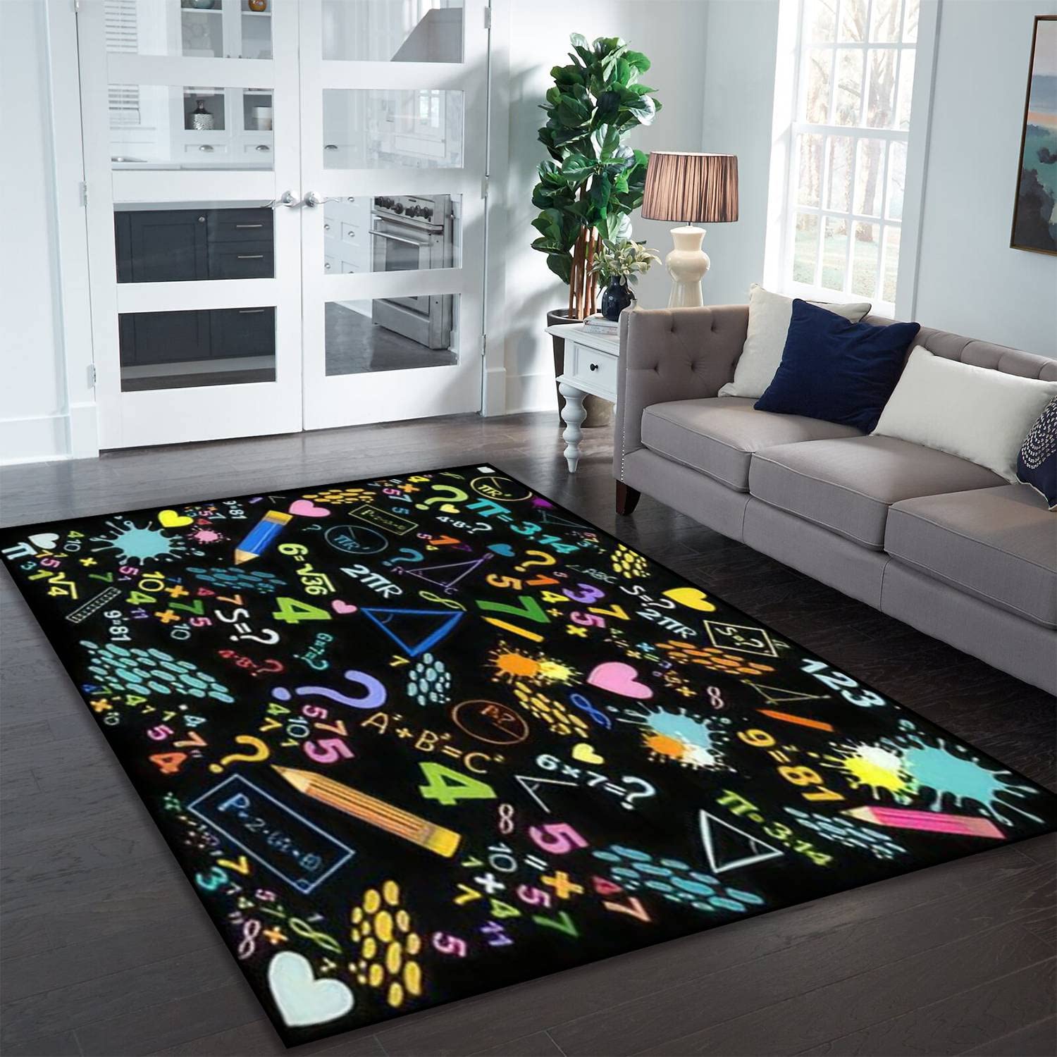 Amazon.com: Mathematics Education School Math Formulas Area Rugs for ...
