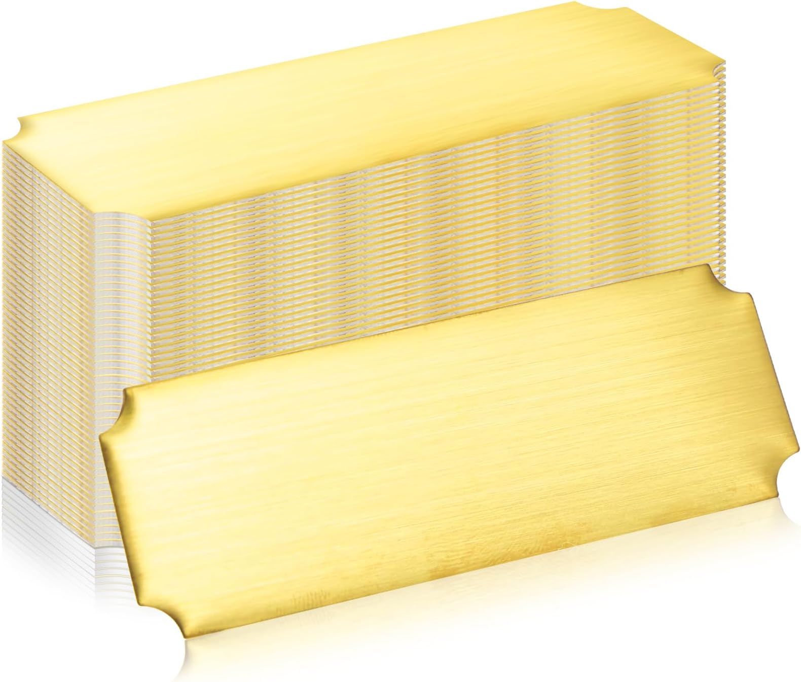 Amazon.com: 60 Pcs Name Plates Laser Engraved Brushed Plate ...