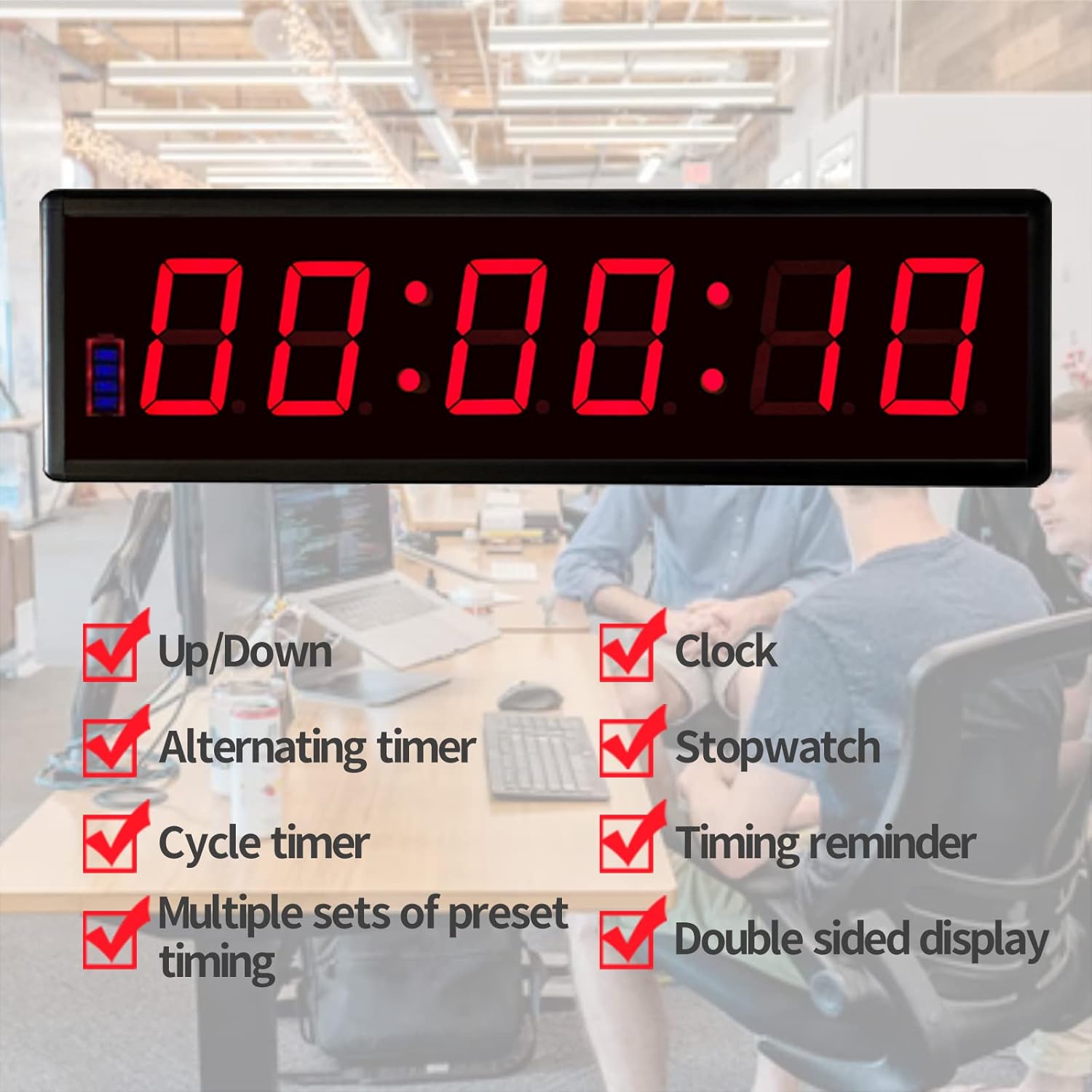 Rechargeable Lithium Battery Double-Sided Clock Philippines | Ubuy