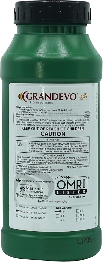 Amazon.com : Grandevo CG Bioinsecticide, Insecticide for Mites, Aphids ...
