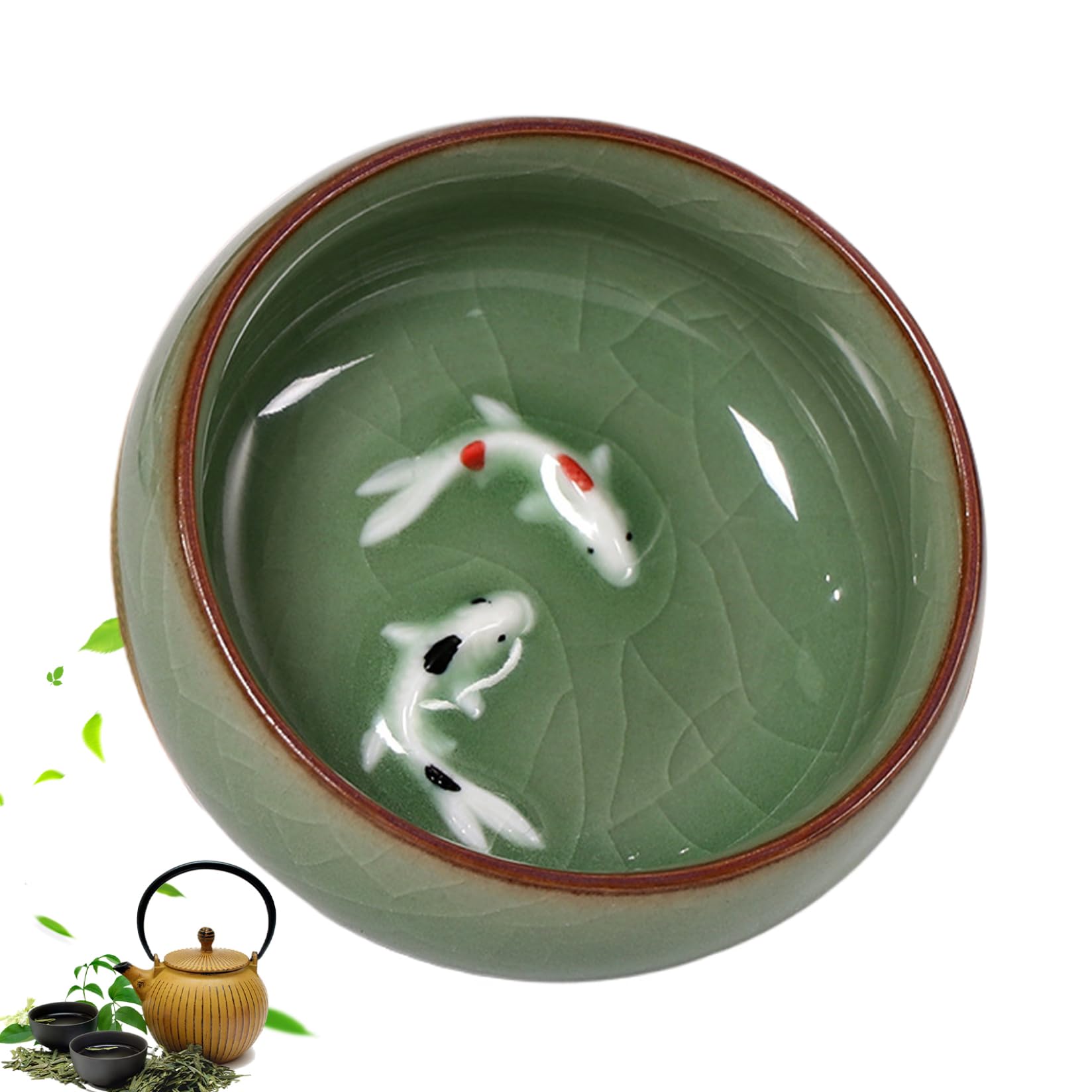 XUEYEGONGJI Chinese Tea Cup 2.56x1.18 Inch 2oz. Chinese Long-Quan ...